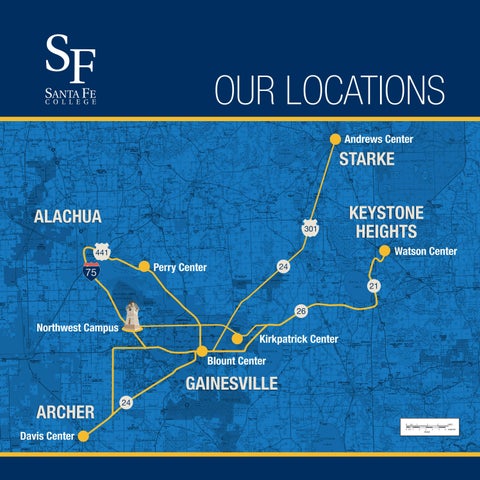 Santa Fe College Locations Brochure (2022) by Santa Fe College - Issuu