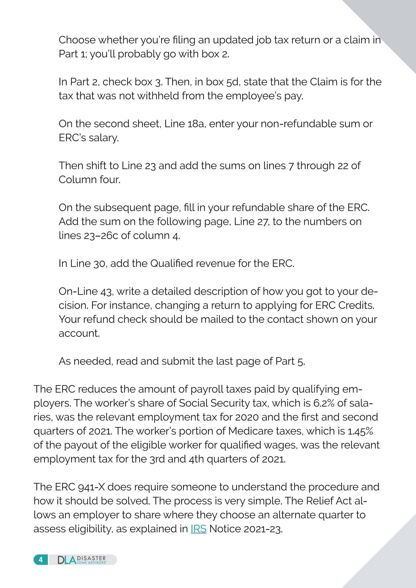 How to Fill Out 941-X for Employee Retention Credit? by Employee ...