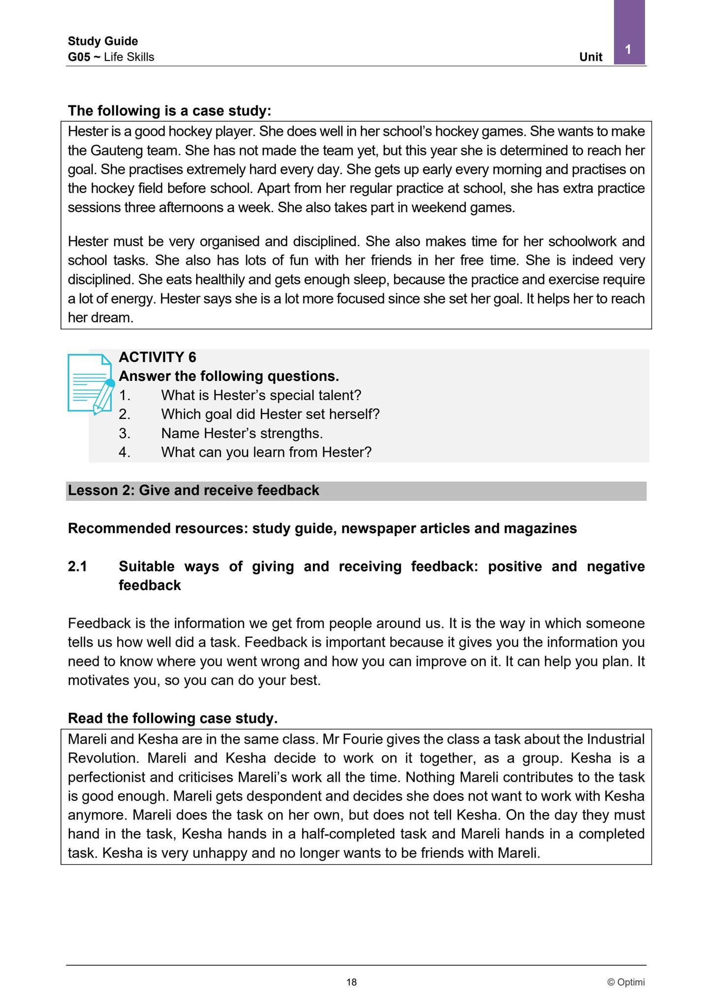 Grade 5 Study Guide Life Skills by Impaq - Issuu