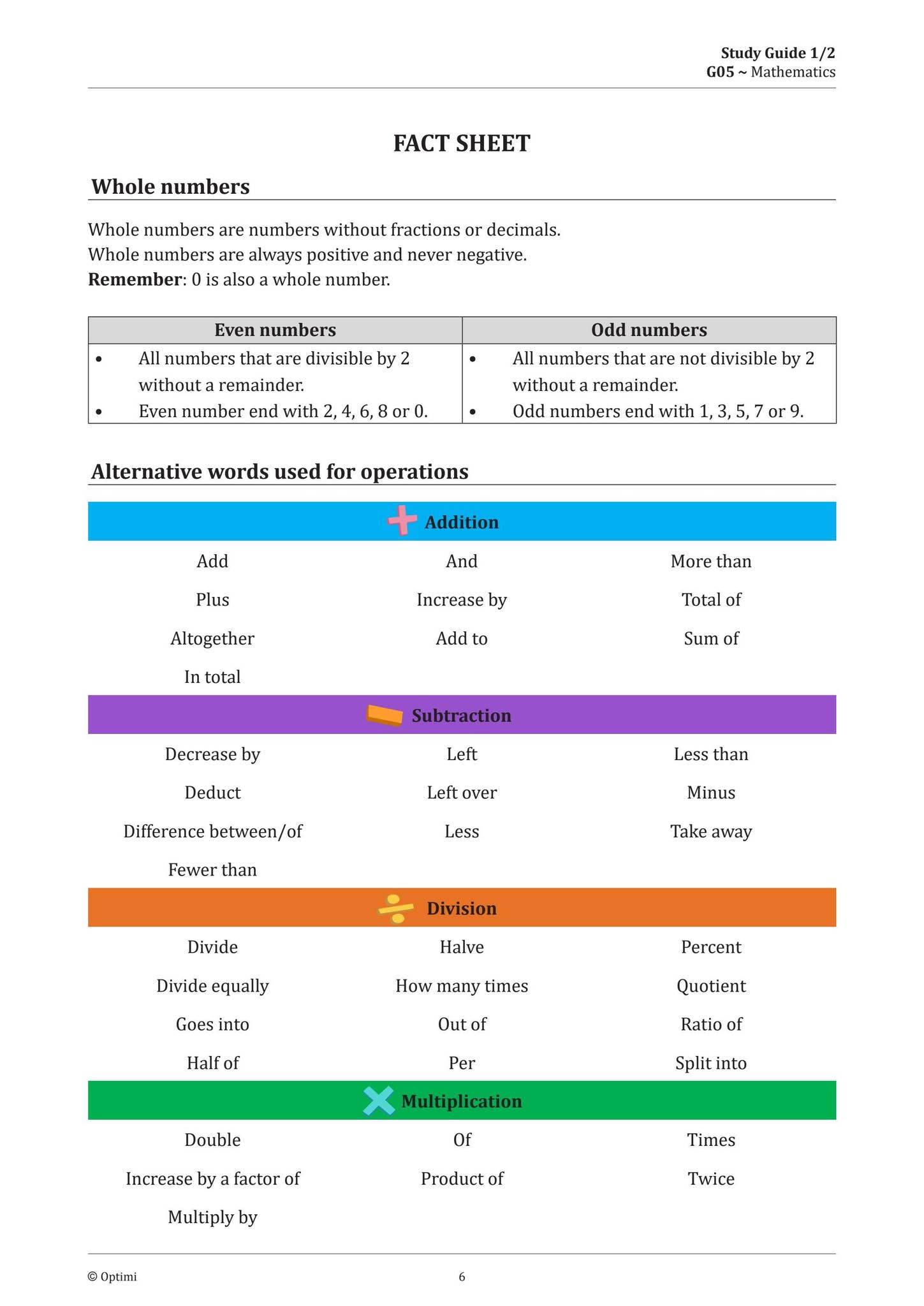 Grade 5 Study Guide 1/2 Mathematics by Impaq - Issuu