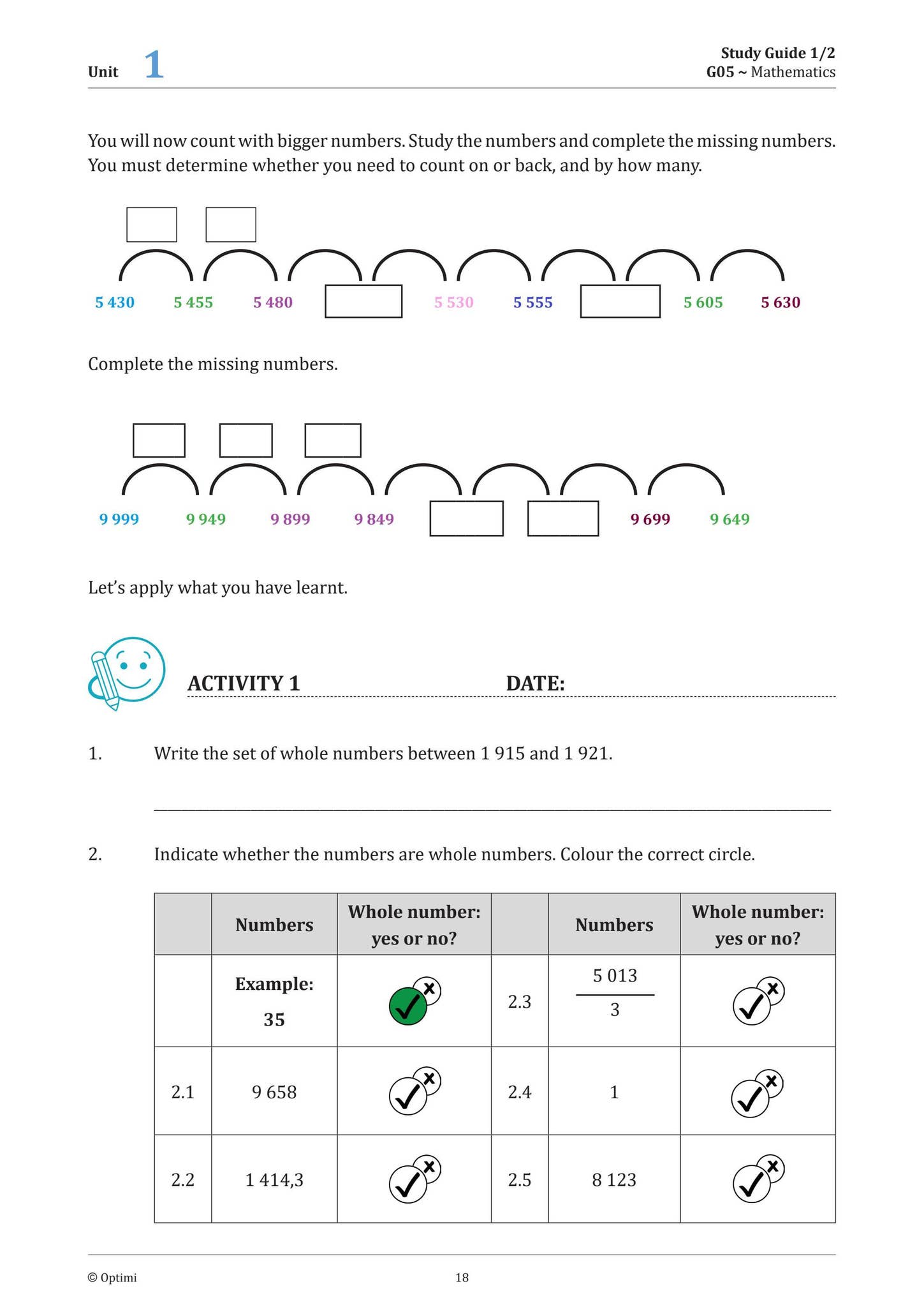 Grade 5 Study Guide 1/2 Mathematics by Impaq - Issuu