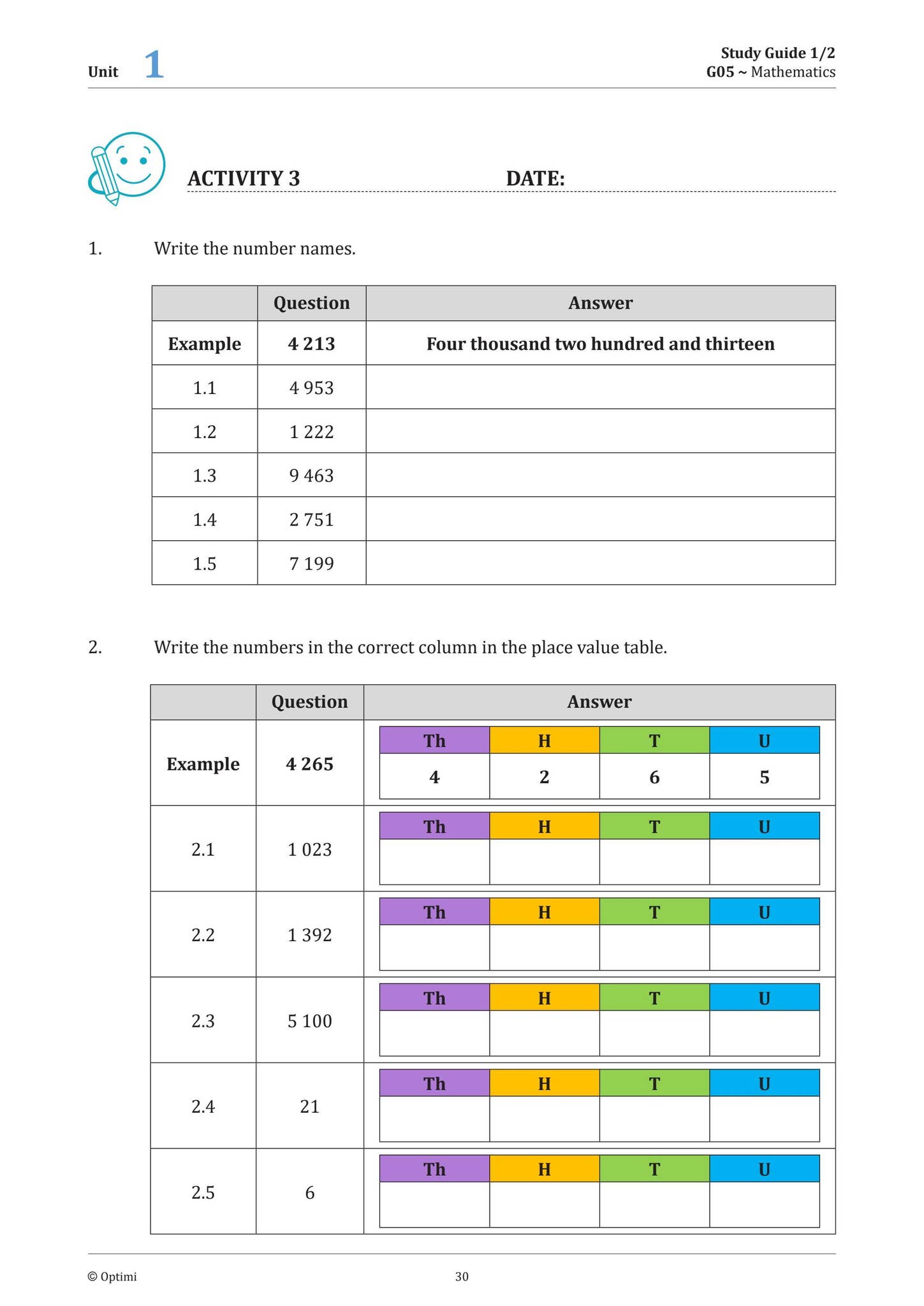 Grade 5 Study Guide 1/2 Mathematics by Impaq - Issuu