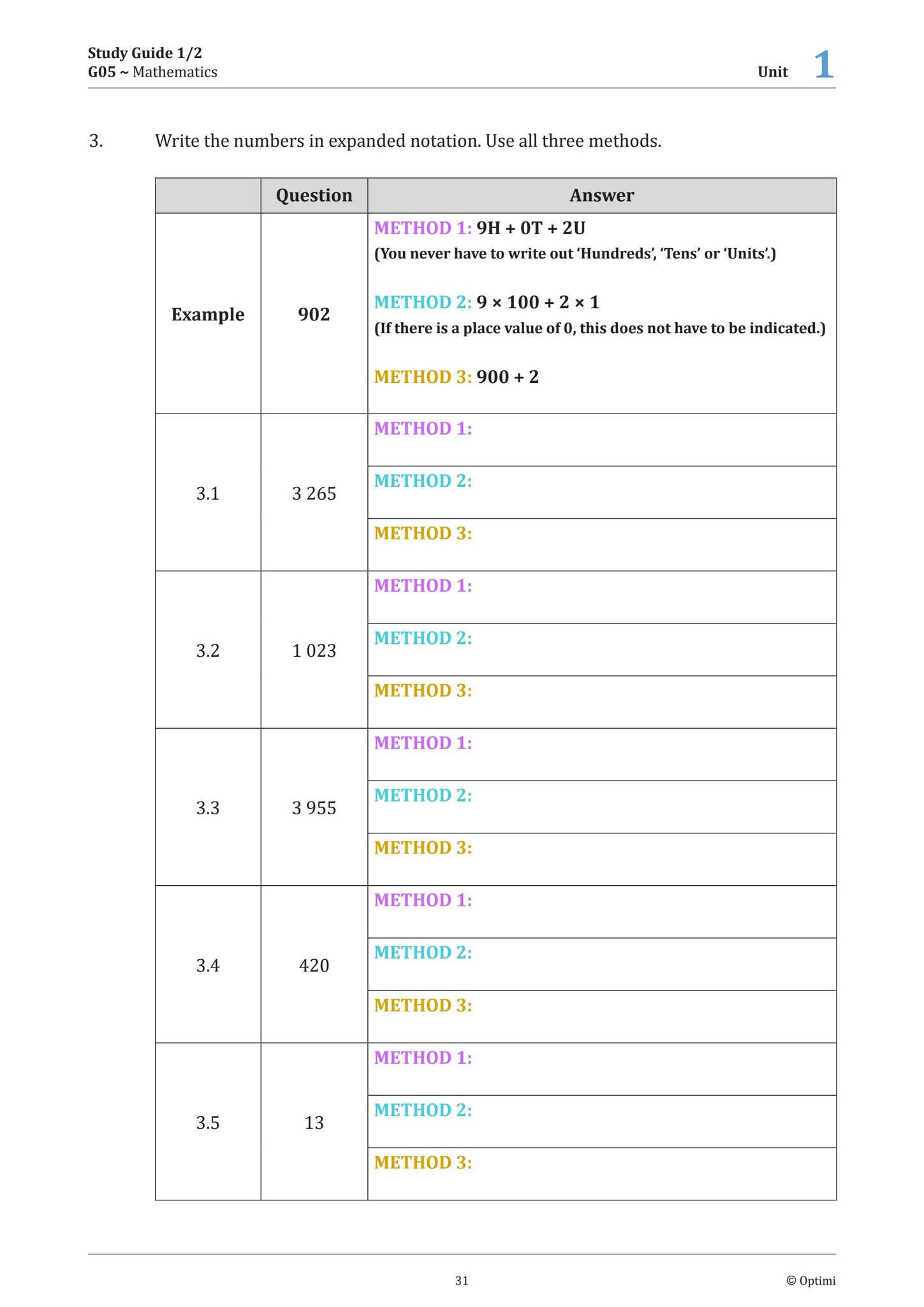 Grade 5 Study Guide 1/2 Mathematics by Impaq - Issuu