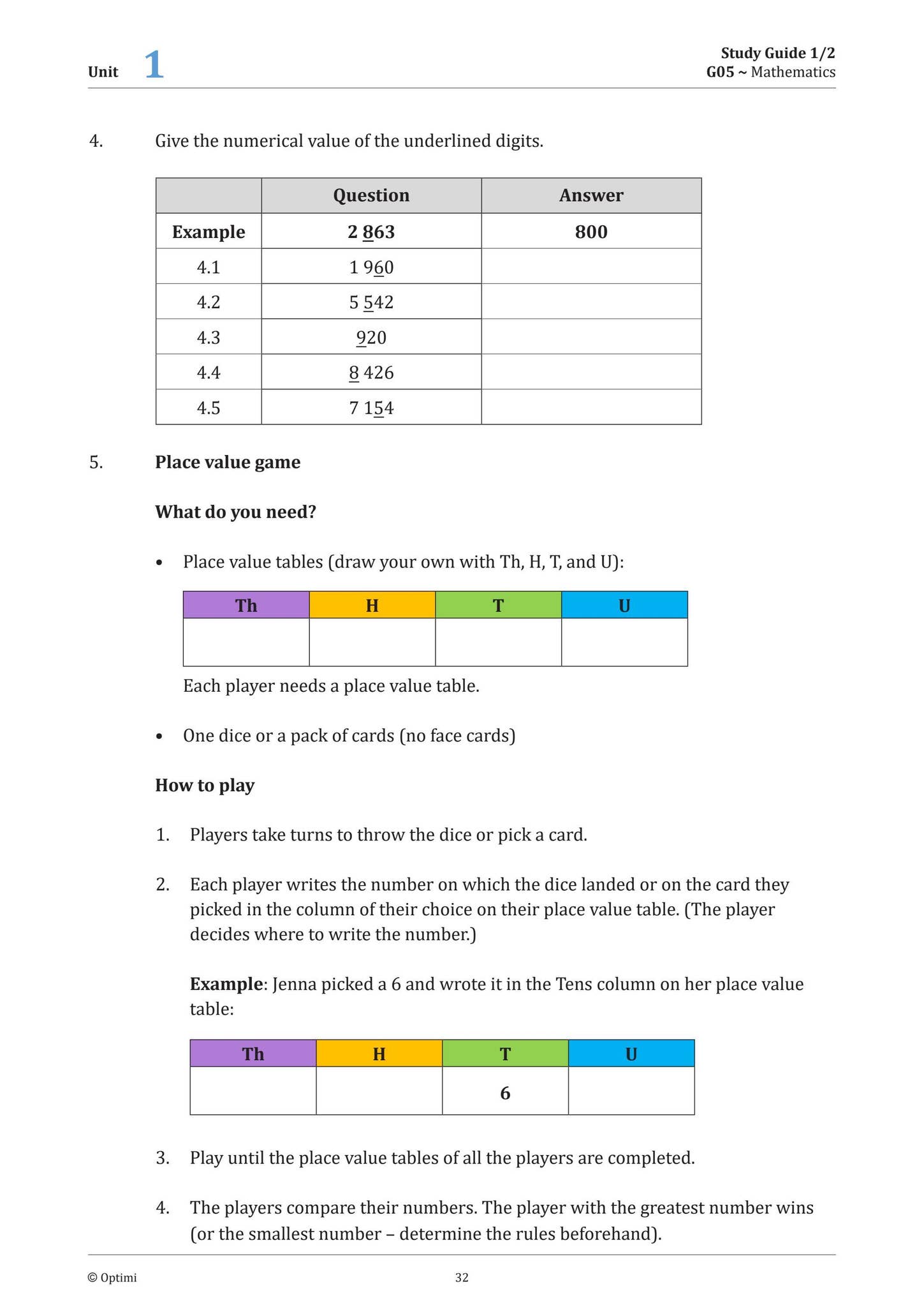 Grade 5 Study Guide 1/2 Mathematics by Impaq - Issuu