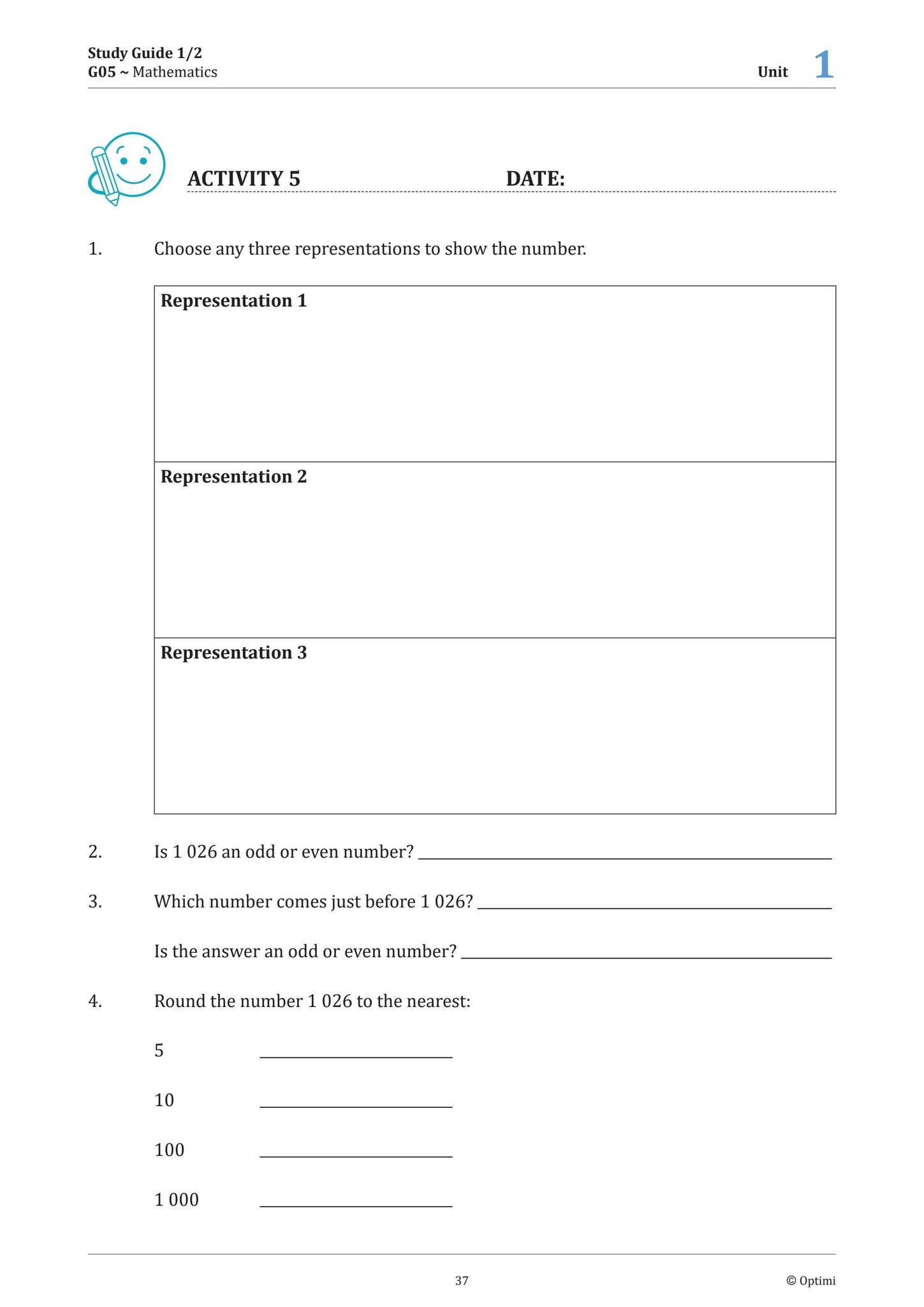 Grade 5 Study Guide 1/2 Mathematics by Impaq - Issuu