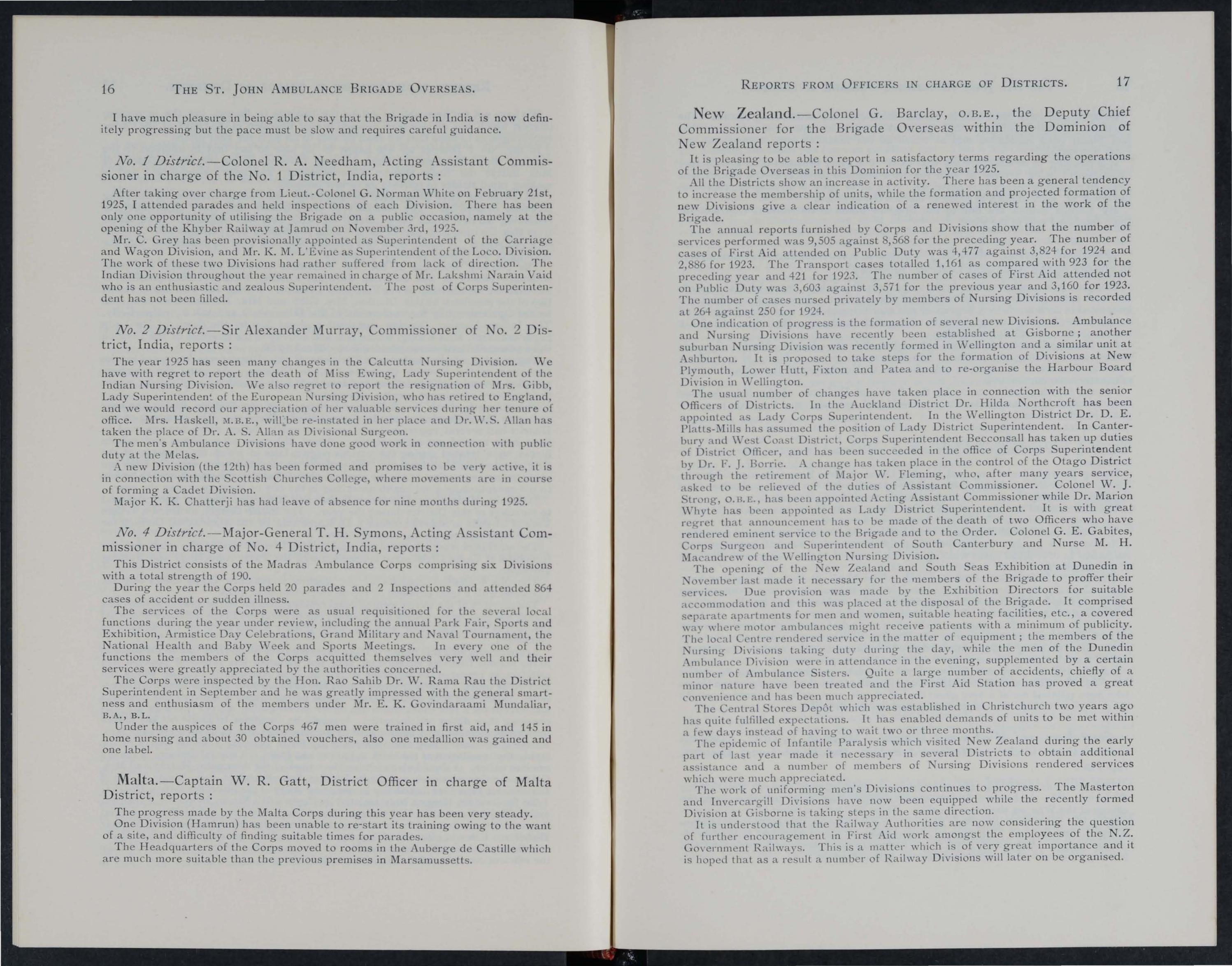 O.S.J.J. Annual Report, 1925 by Museum of the Order of St John - Issuu