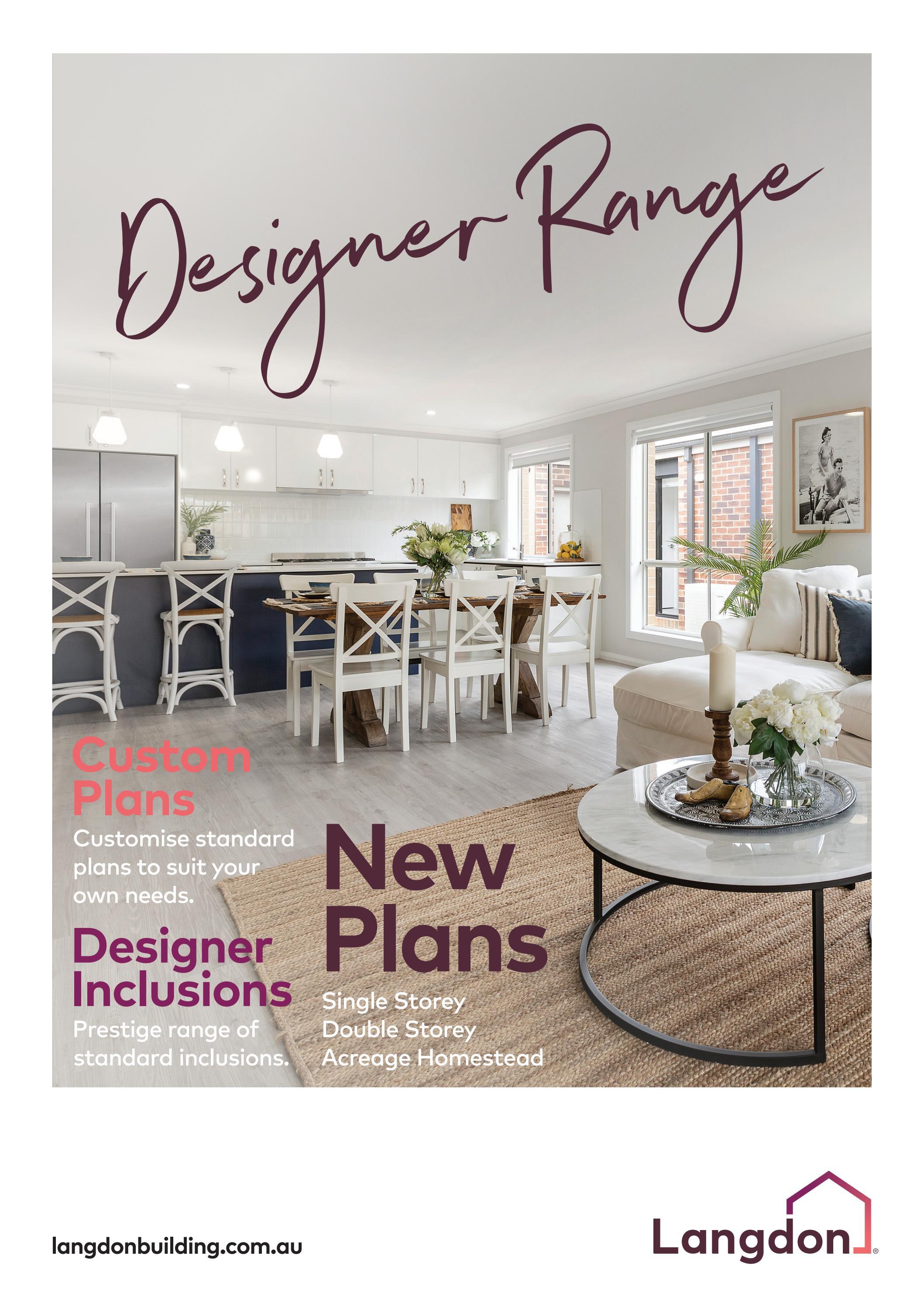Designer Range — Brochure by langdonbuilding - Issuu