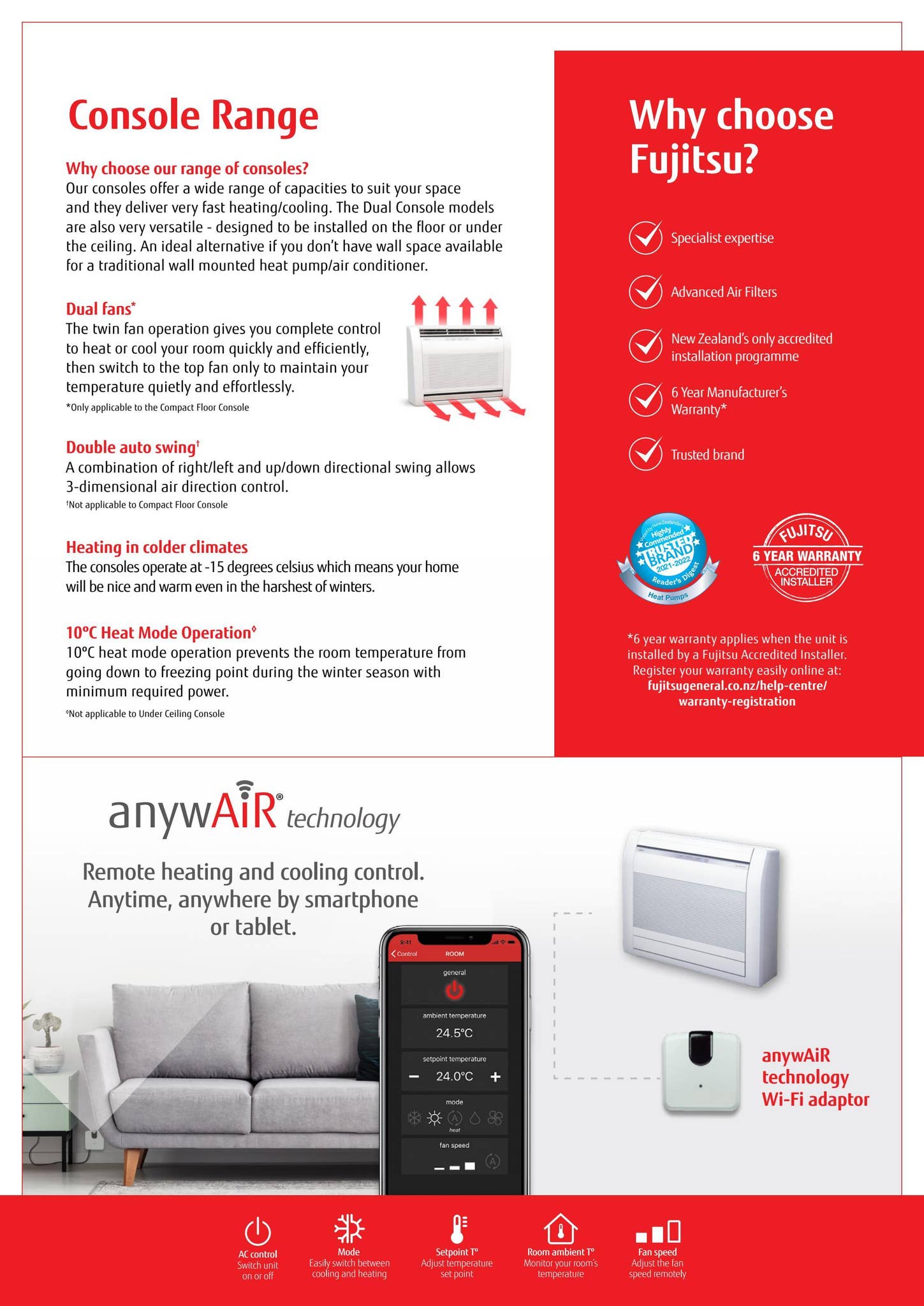 Fujitsu General NZ Console Range Brochure by Fujitsu General Australia ...