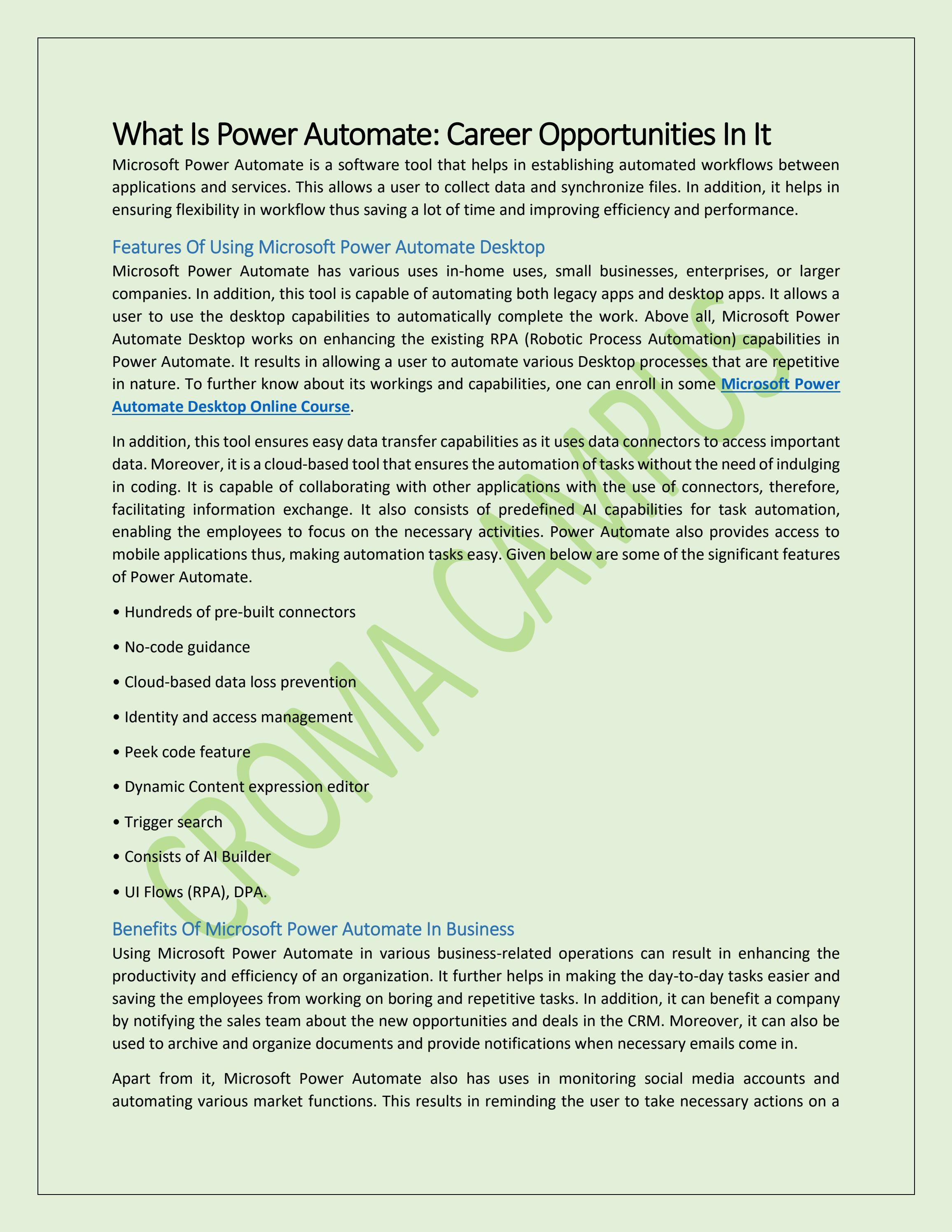 What Is Power Automate: Career Opportunities In It by ...