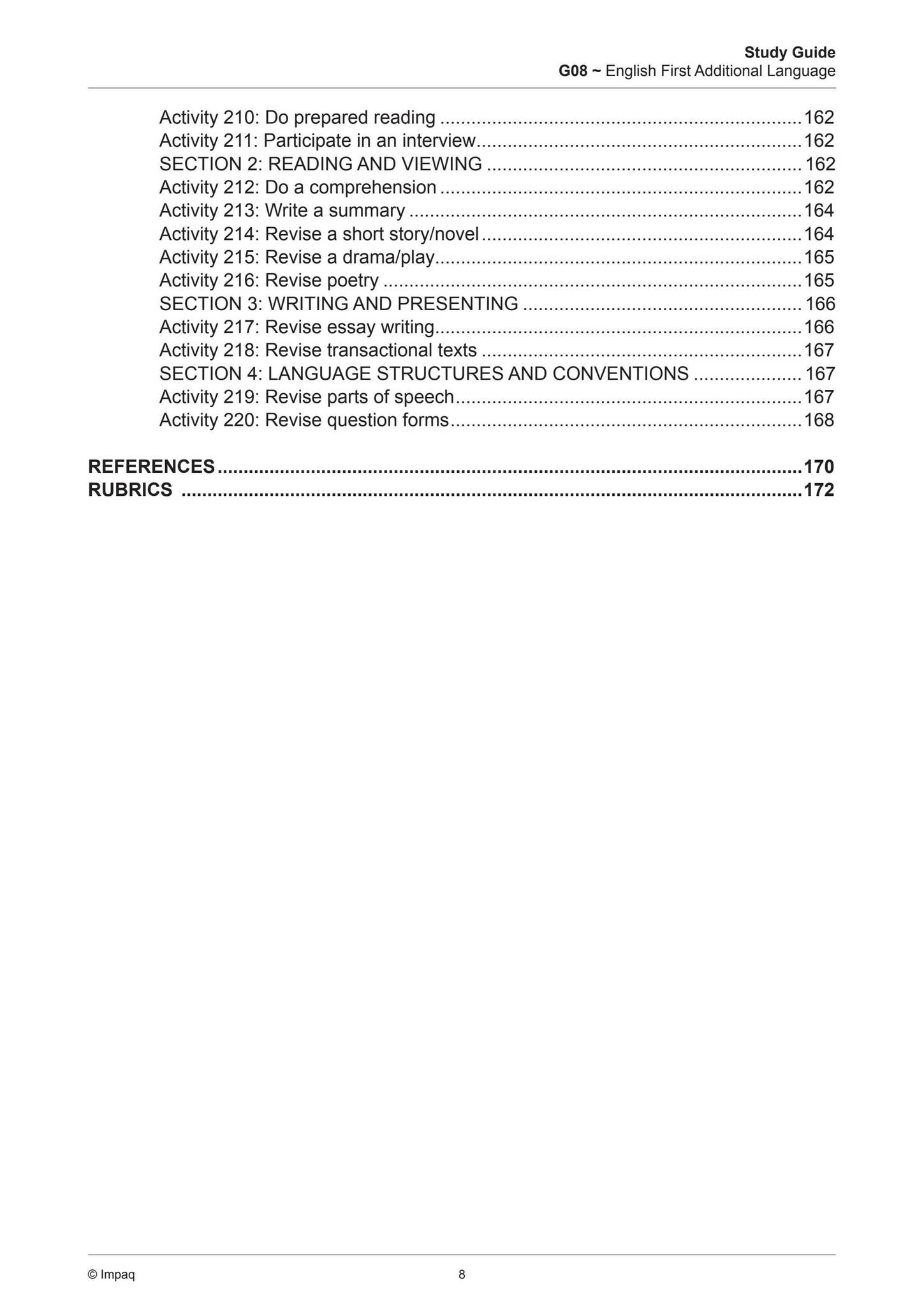 Grade 8 Study Guide English Home Language by Impaq - Issuu