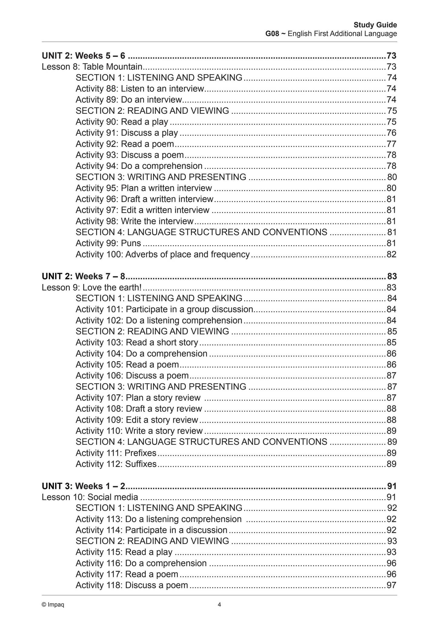 Grade 8 Study Guide English Home Language by Impaq - Issuu