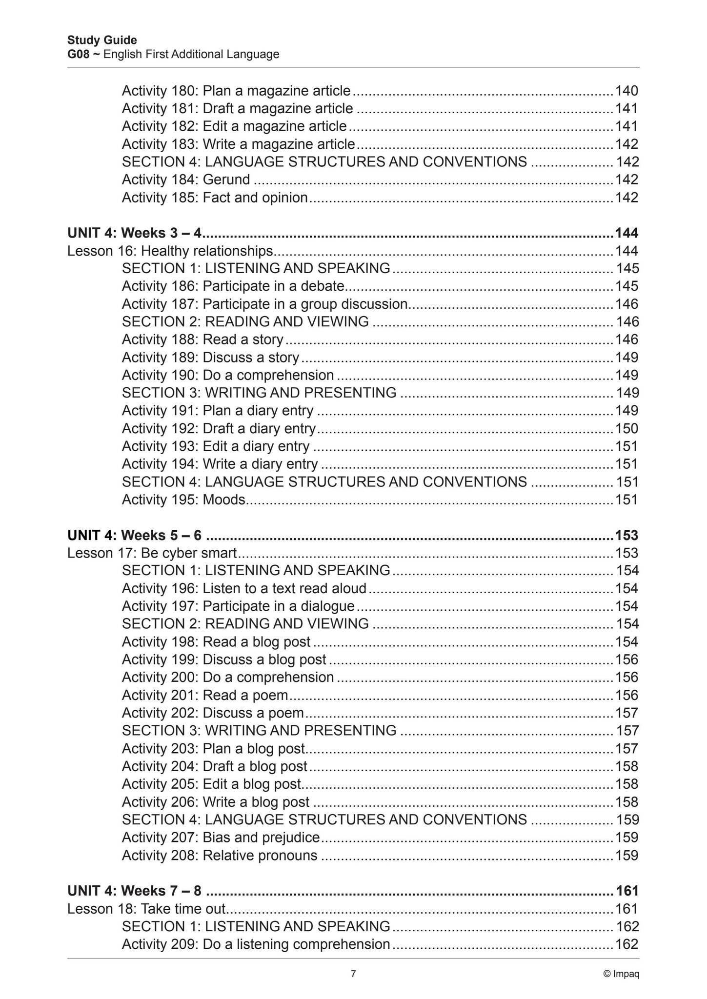 Grade 8 Study Guide English Home Language by Impaq - Issuu