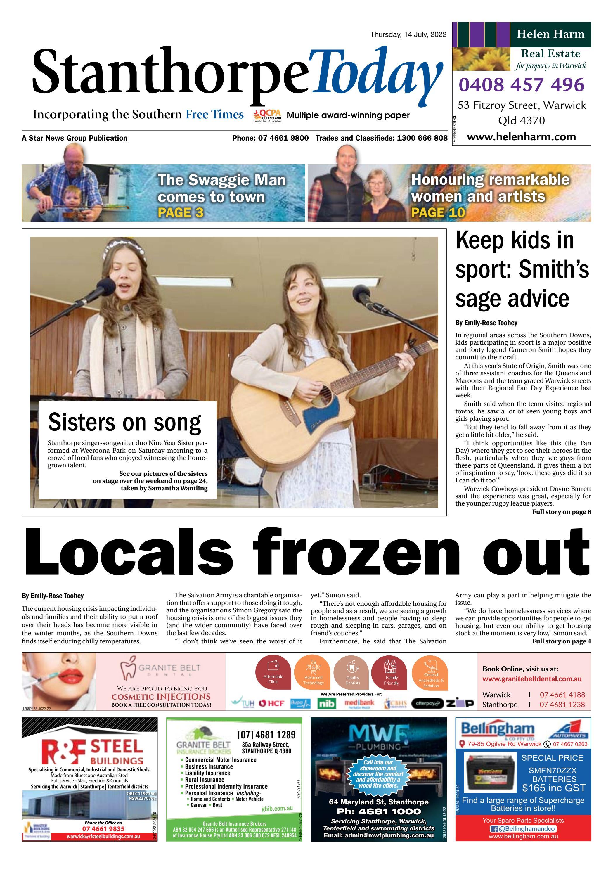 Stanthorpe Today - 14th July 2022 by Star News Group - Issuu