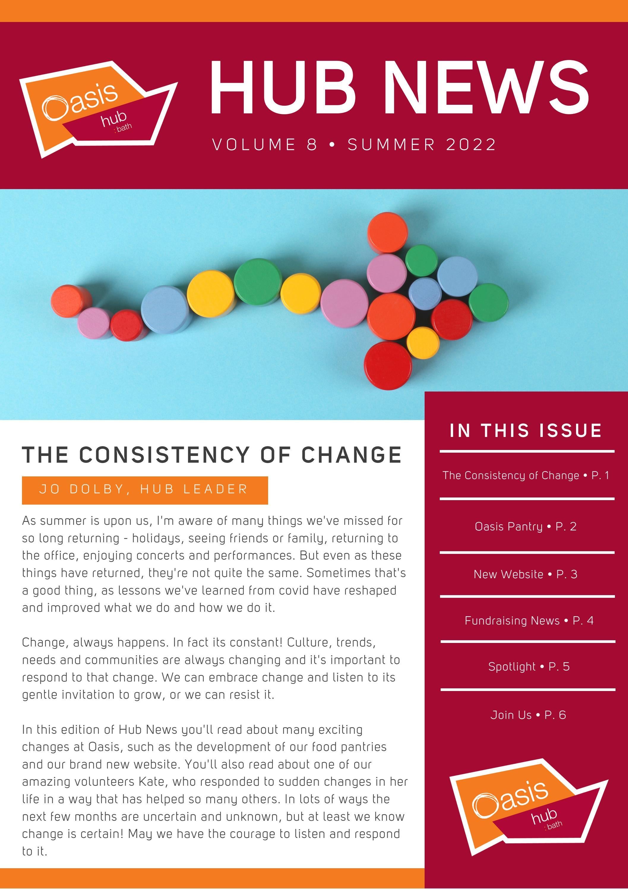 Oasis Hub Bath: Hub News Summer 2022 by OasisHubBath - Issuu