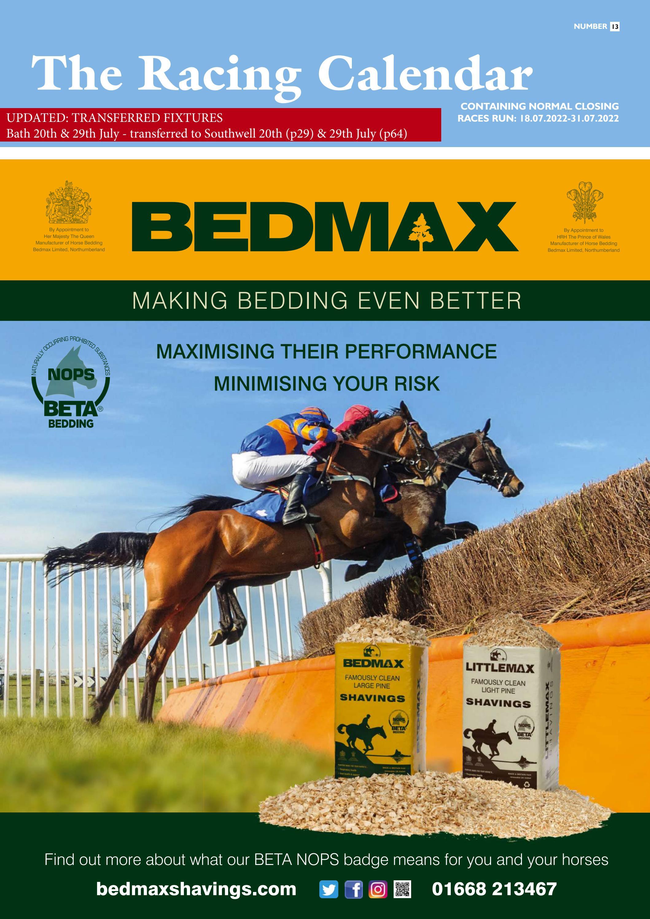 Racing Calendar - 18th-31st July - Number 13 by Weatherbys - Issuu