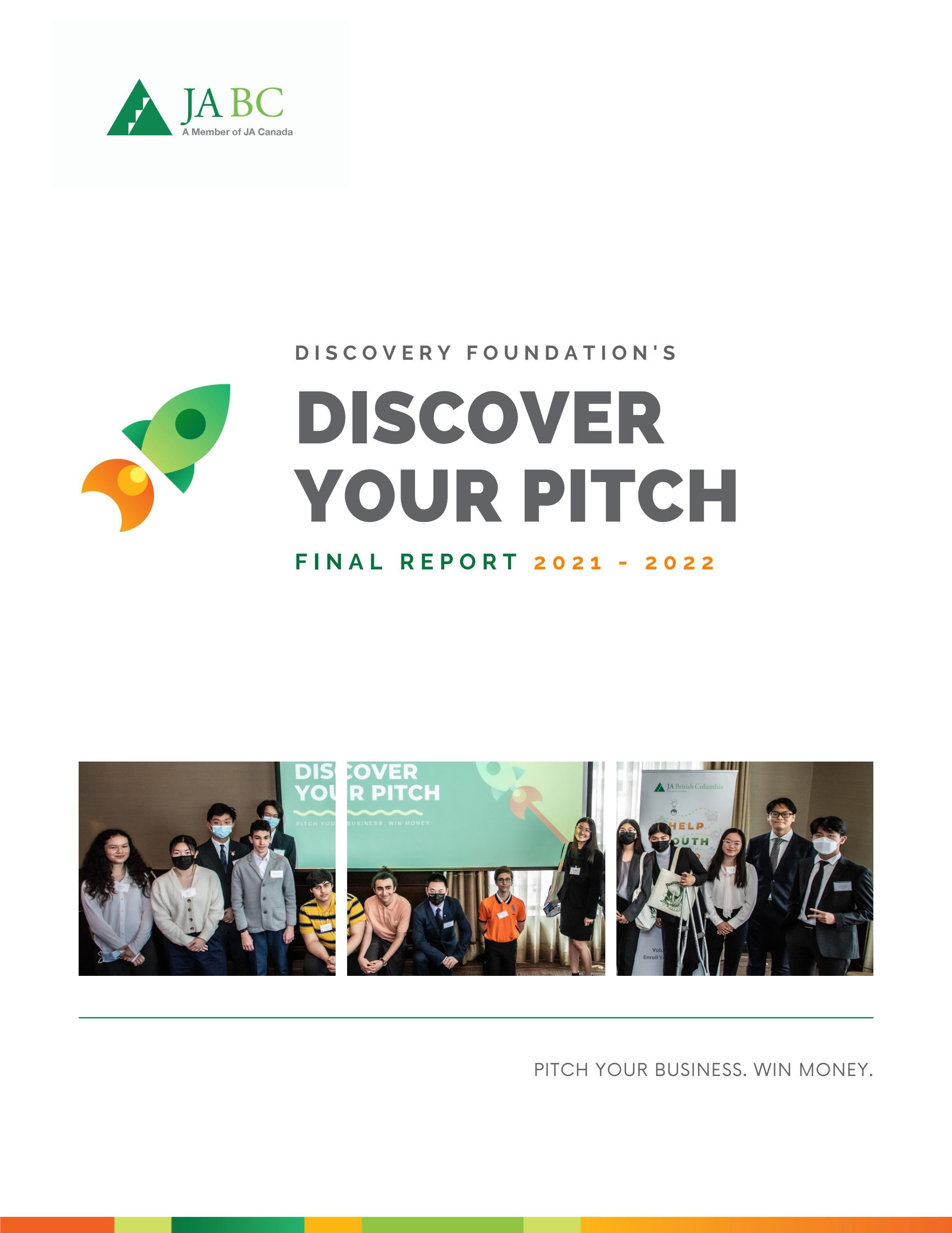 21-22 Discover Your Pitch Program Report by JA British Columbia - Issuu