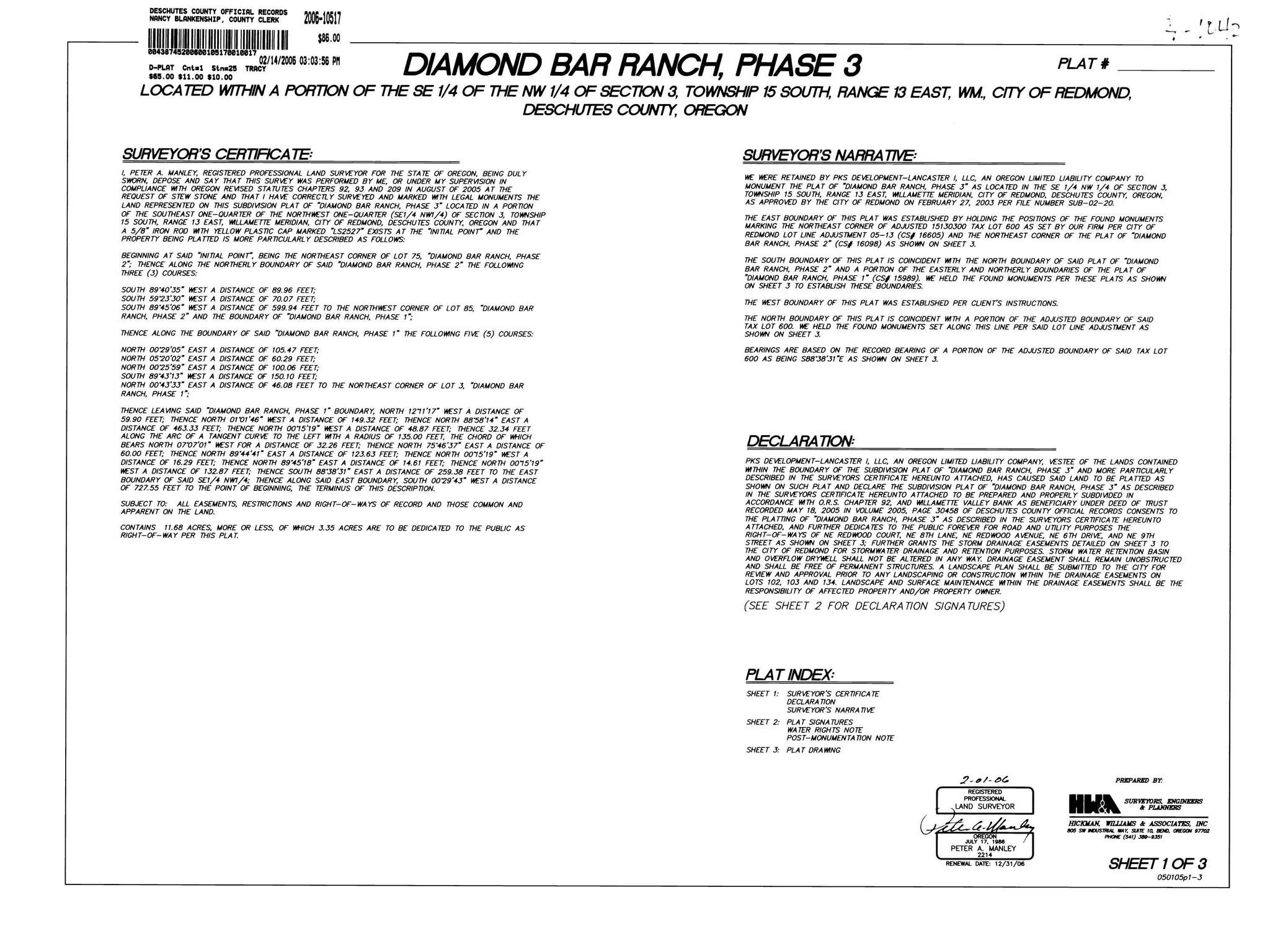 Diamond Bar Ranch Ph 3 by info-deschutestitle - Issuu
