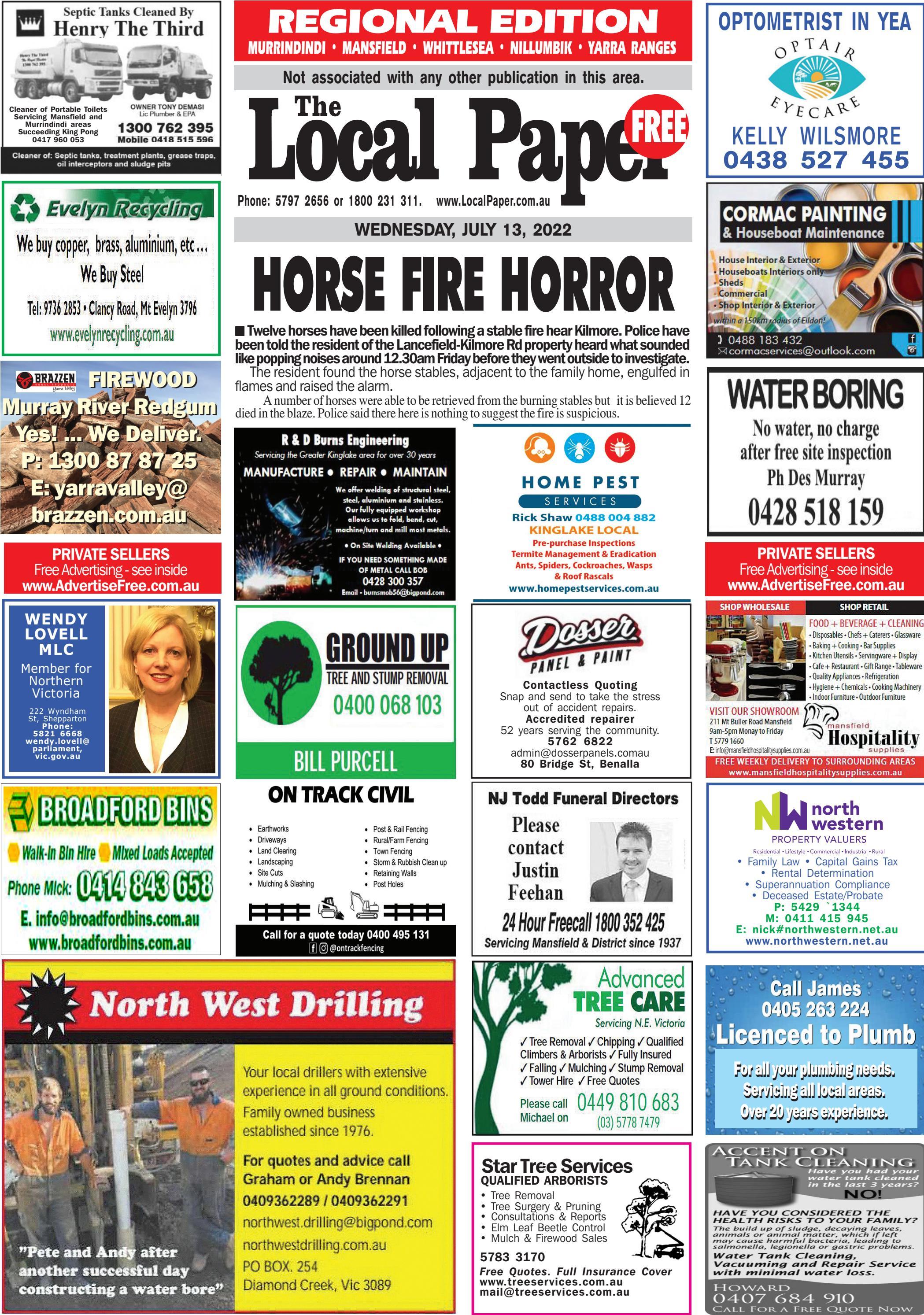 The Local Paper. Regional Edition. Wed., July 13, 2022 by Ash Long - Issuu