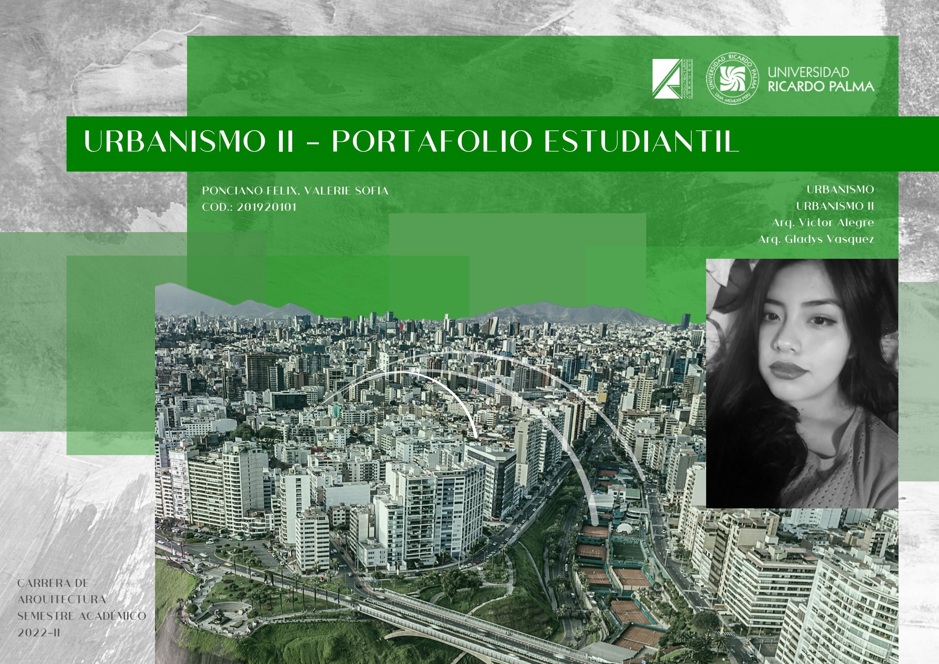 PORTAFOLIO-URBANISMO II-URP by valerie Ponciano - Issuu