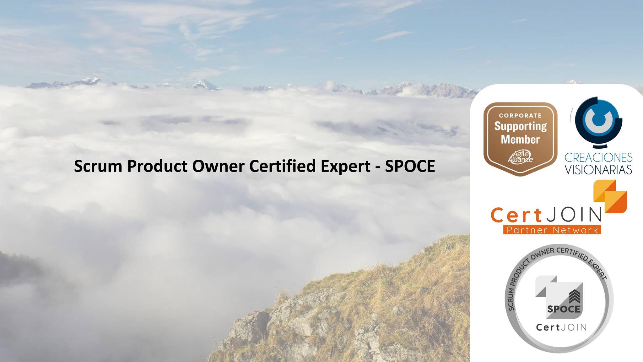 Scrum Product Owner Certified Expert - SPOCE by Creaciones Visionarias ...