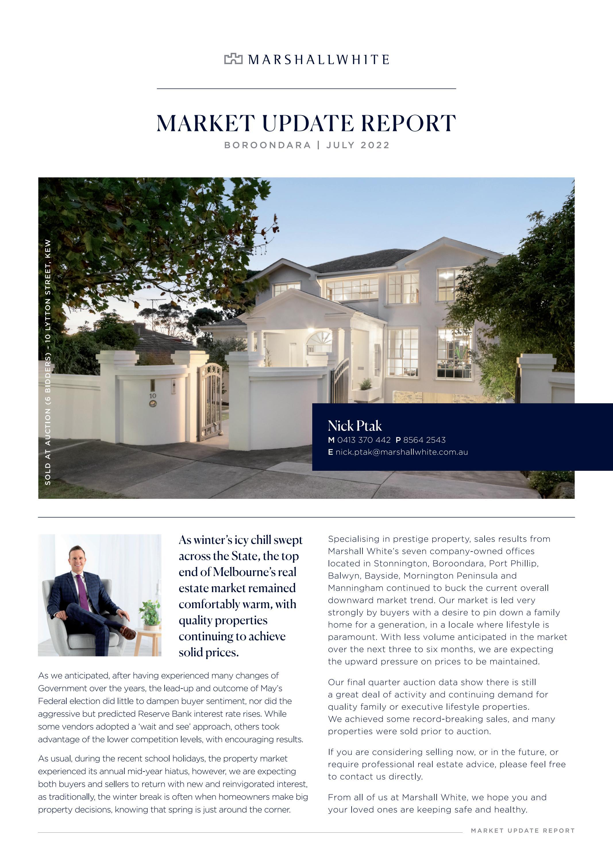 Property Market Update Report - Nick Ptak, Hawthorn - Issue 2, 2022 by ...