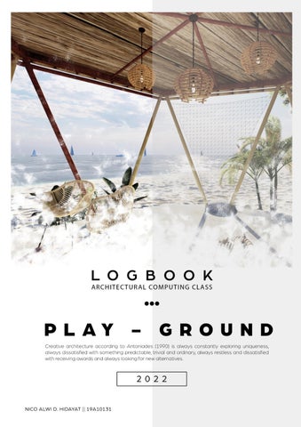PLAY-GROUND : Experimental Logbook by Nico Alwi D. Hidayat - 19A1031 by ...