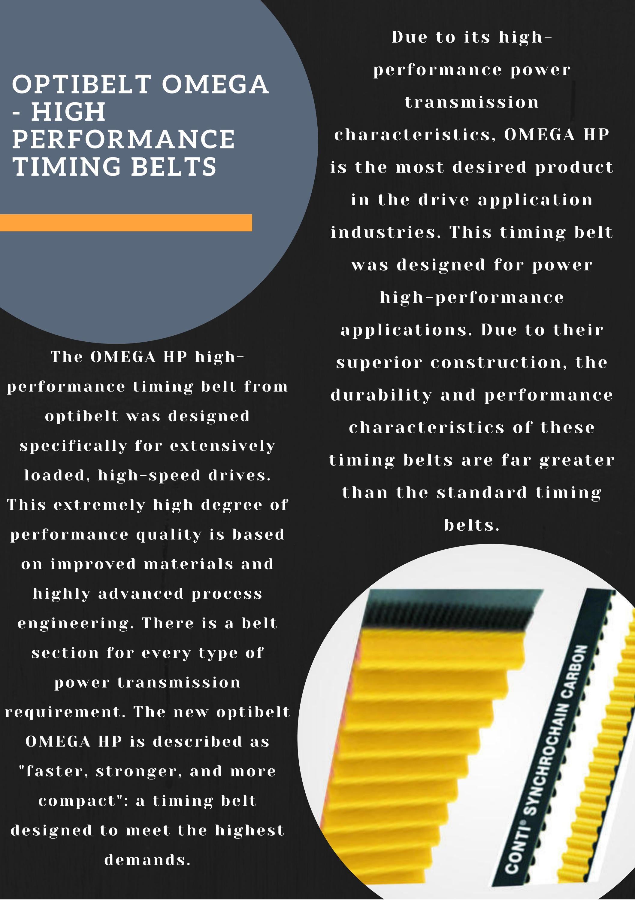 Optibelt OMEGA - High performance timing belts by bolton engineering ...