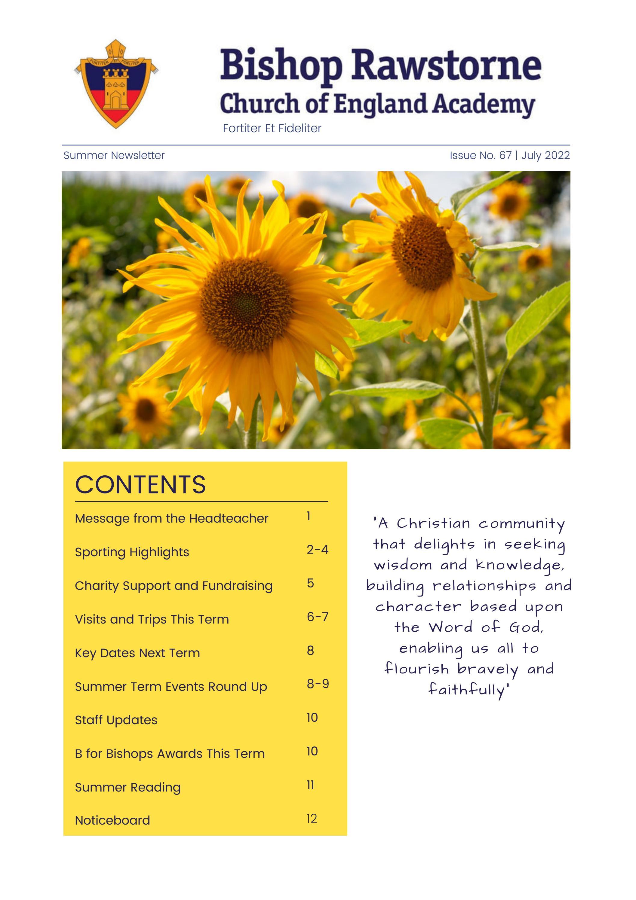 Summer Newsletter - Issue 67 July 2022 by Schudio - Issuu