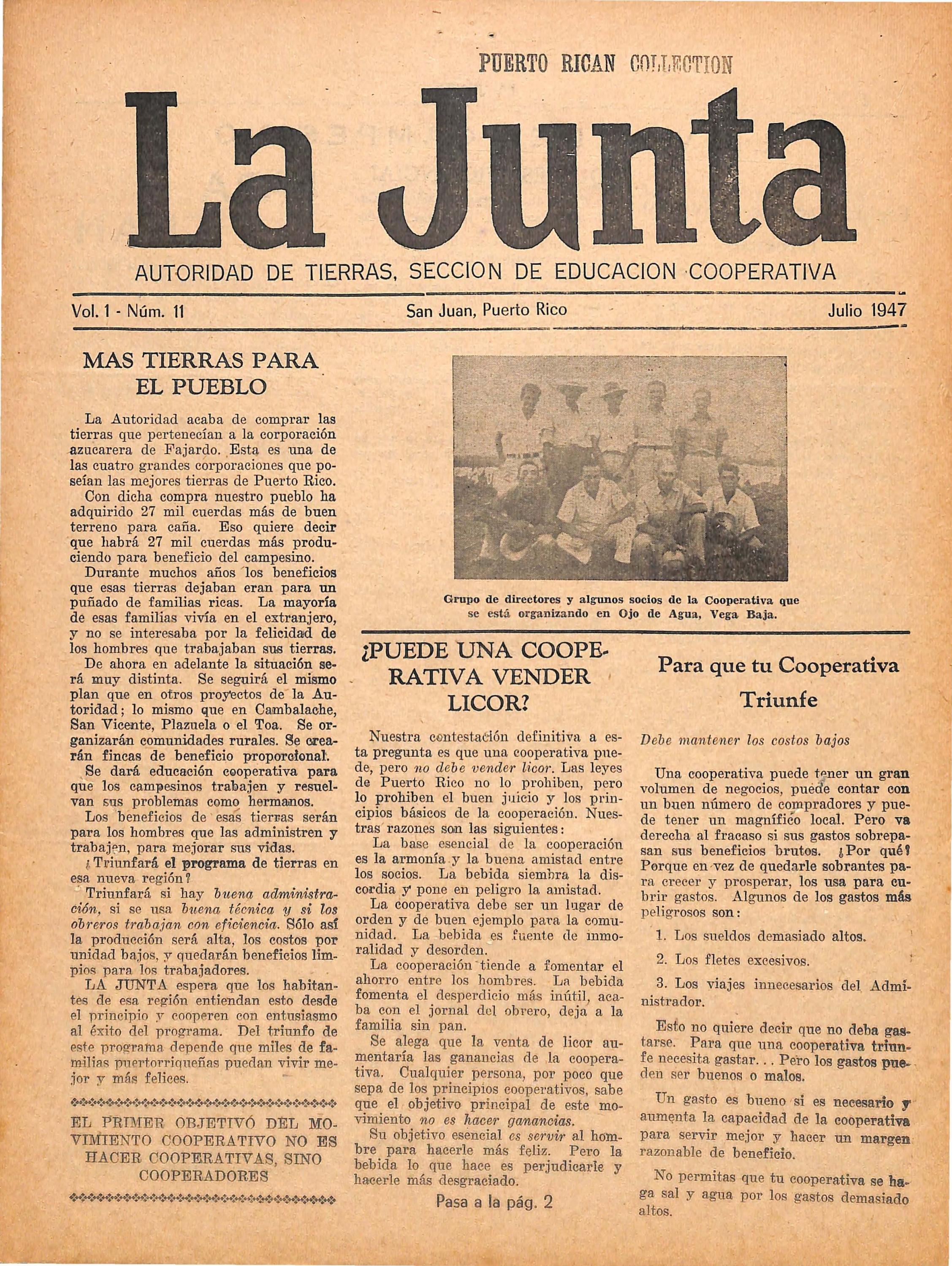 La Junta (jul.1947) by La Colección Puertorriqueña - Issuu