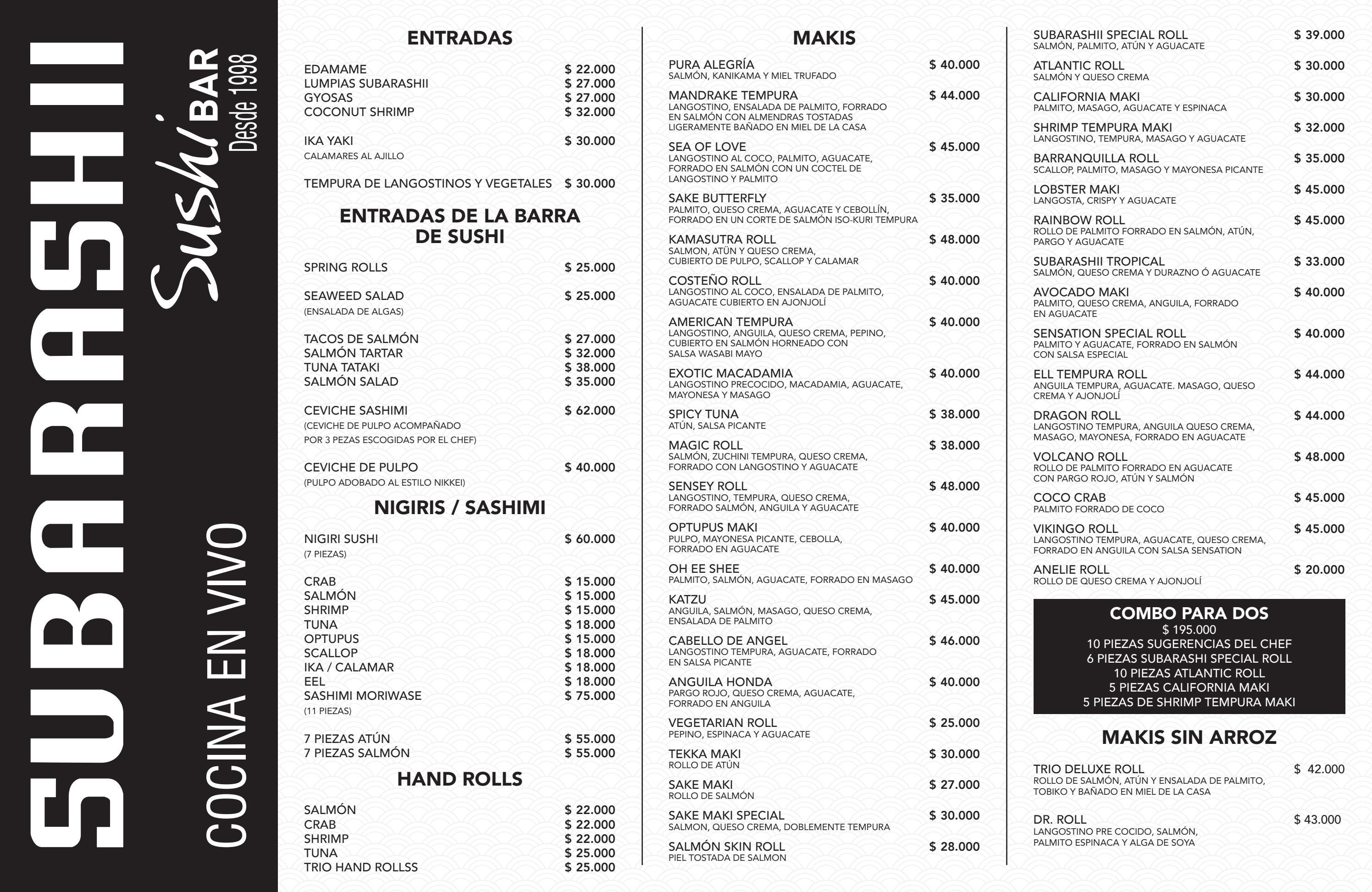 Menu Subarashii by Nobel Arte - Issuu