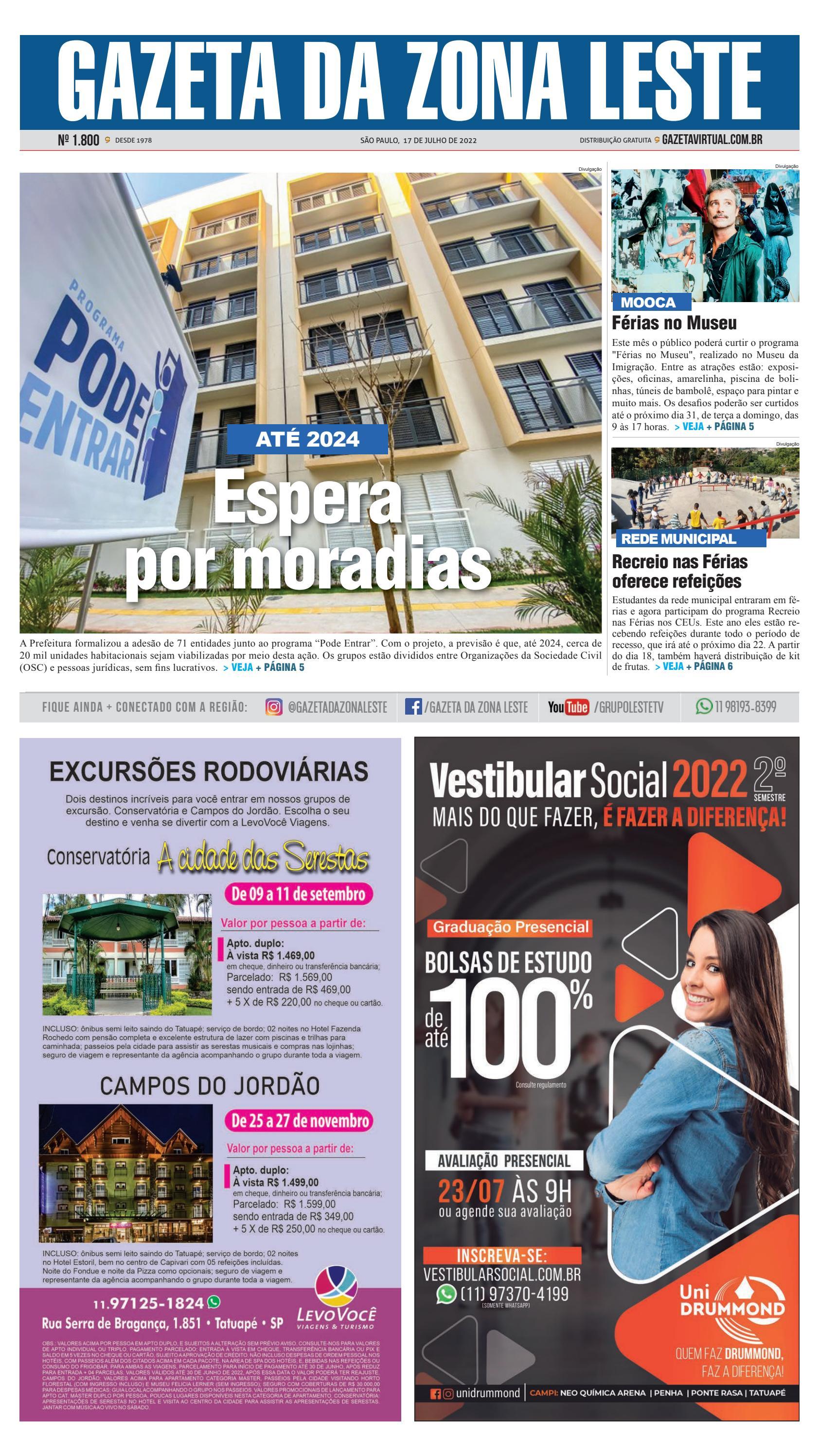 Gazeta da Zona Leste - 1800 by gazetavirtual - Issuu