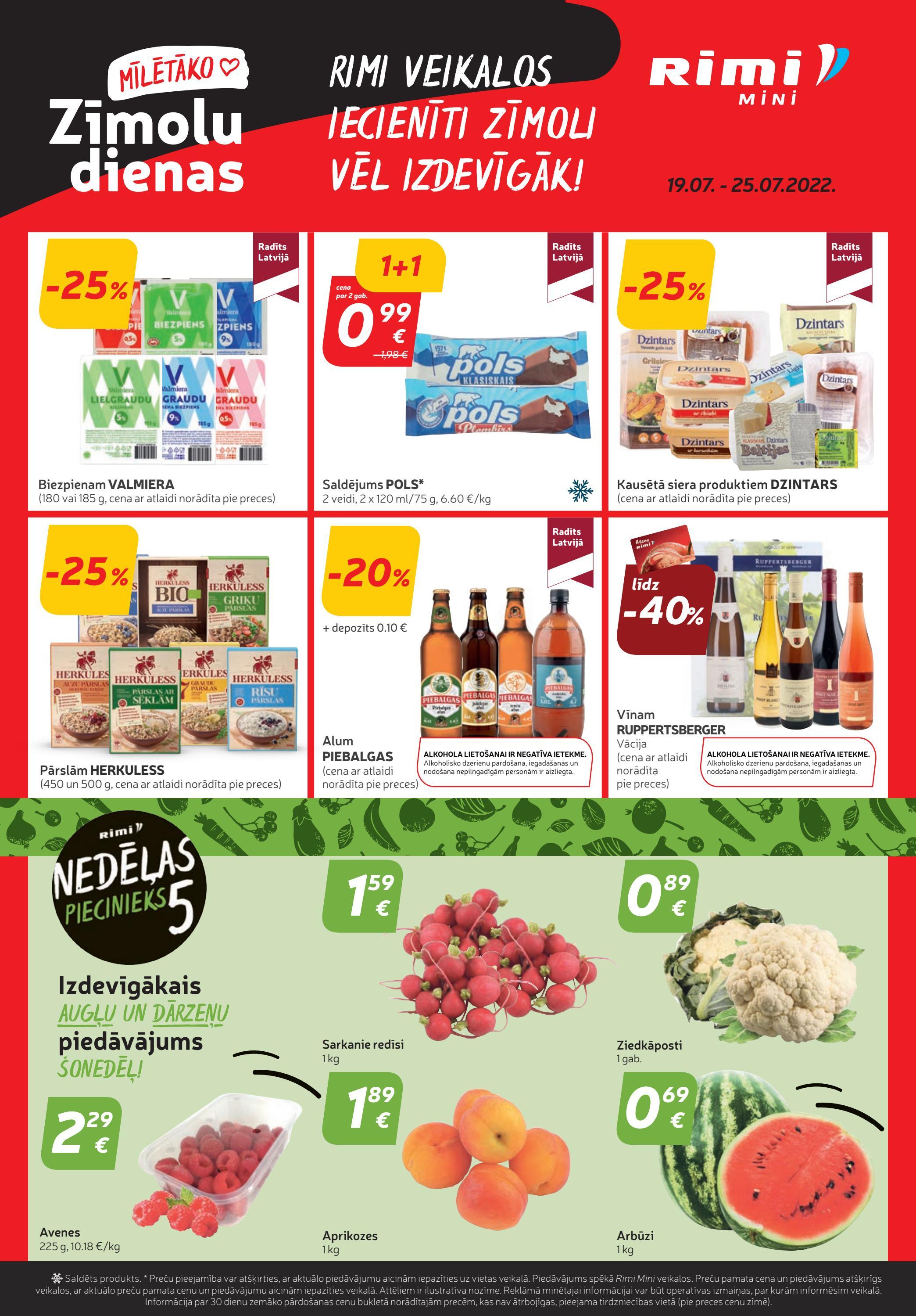 Rimi Mini piedāvājumi 19.07. - 25.07.2022. by Rimi - Issuu