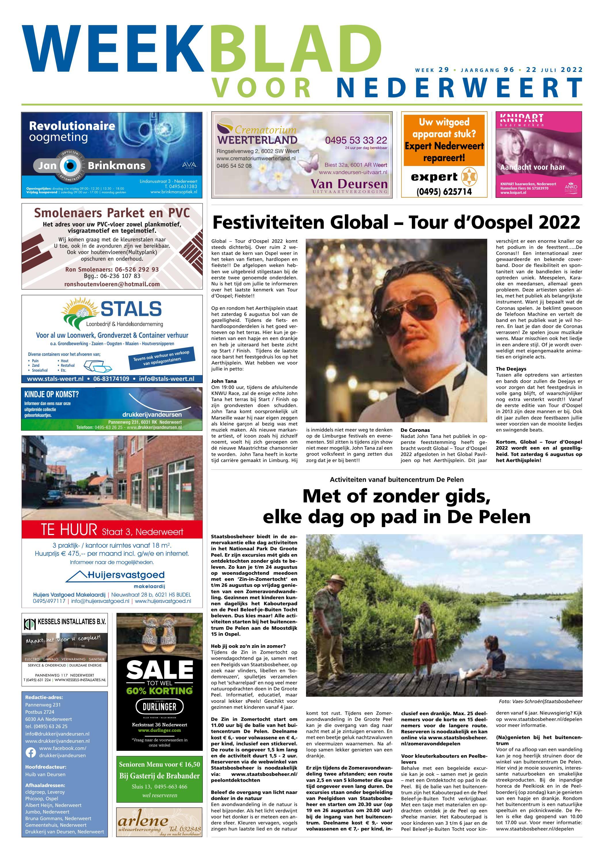 Week 29 2022 by Weekblad Nederweert - Issuu