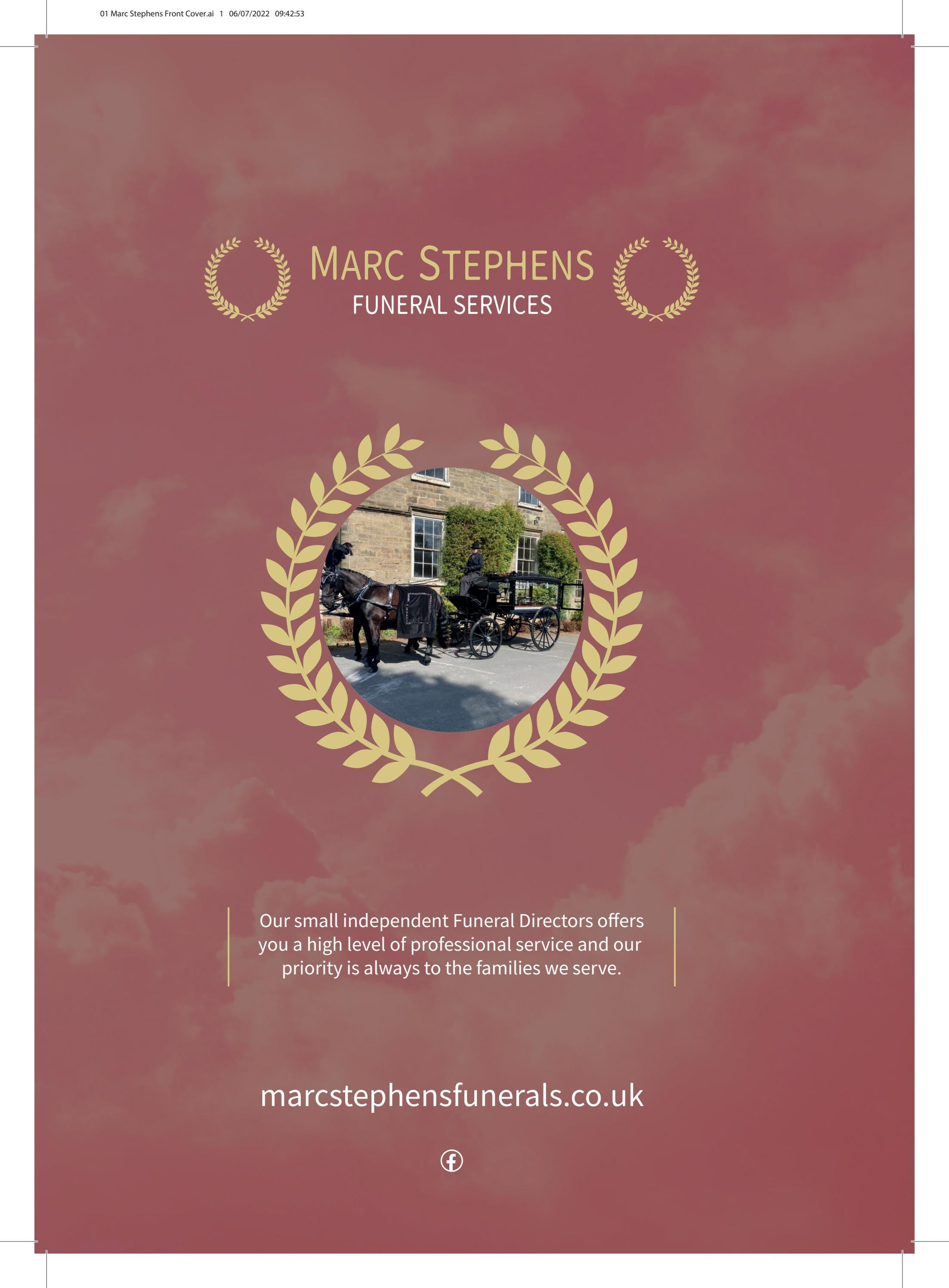 Marc Stephens Funeral Directors by 360 Publications - Issuu