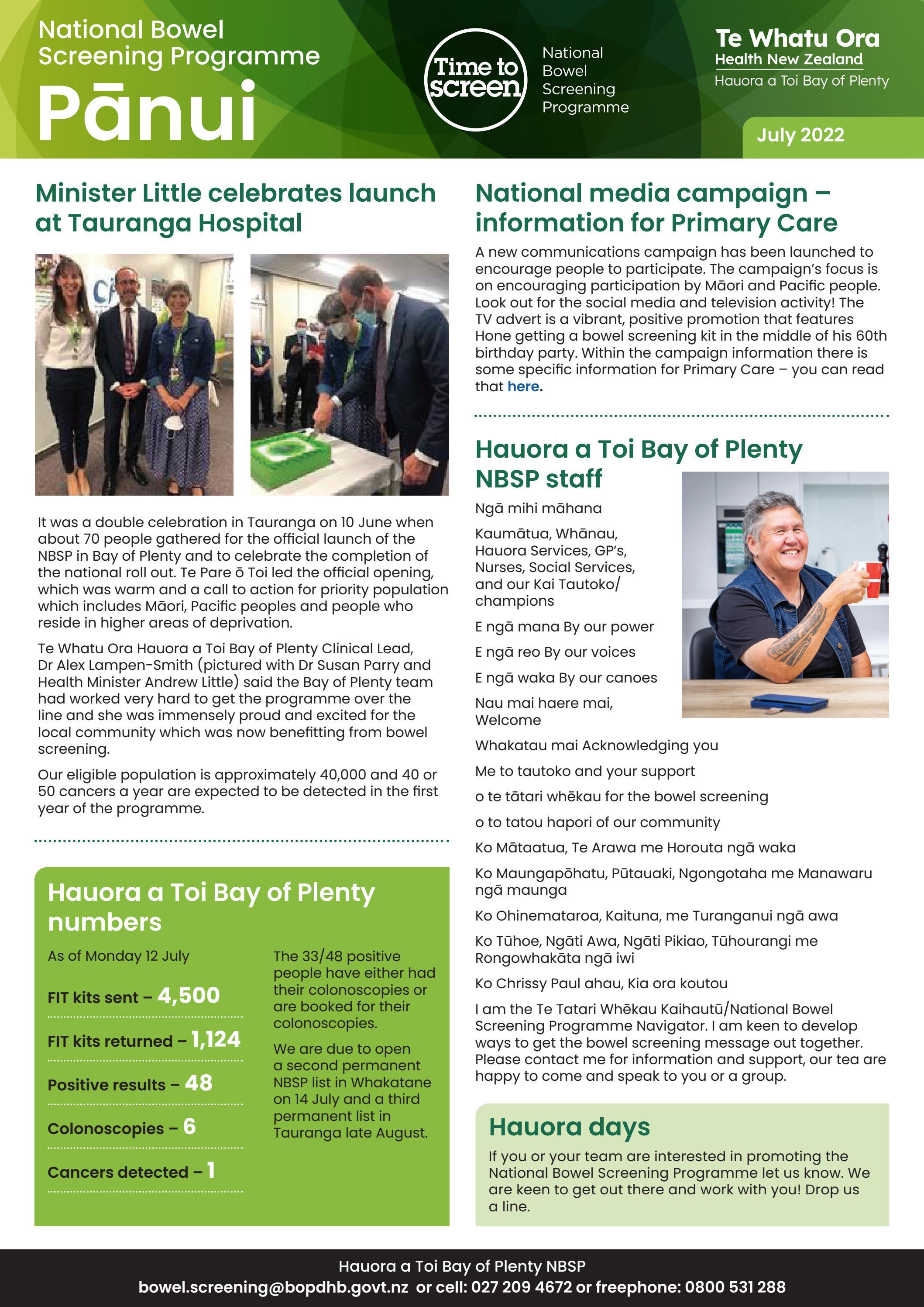 NBSP Panui July 2022 by WBOP PHO - Issuu