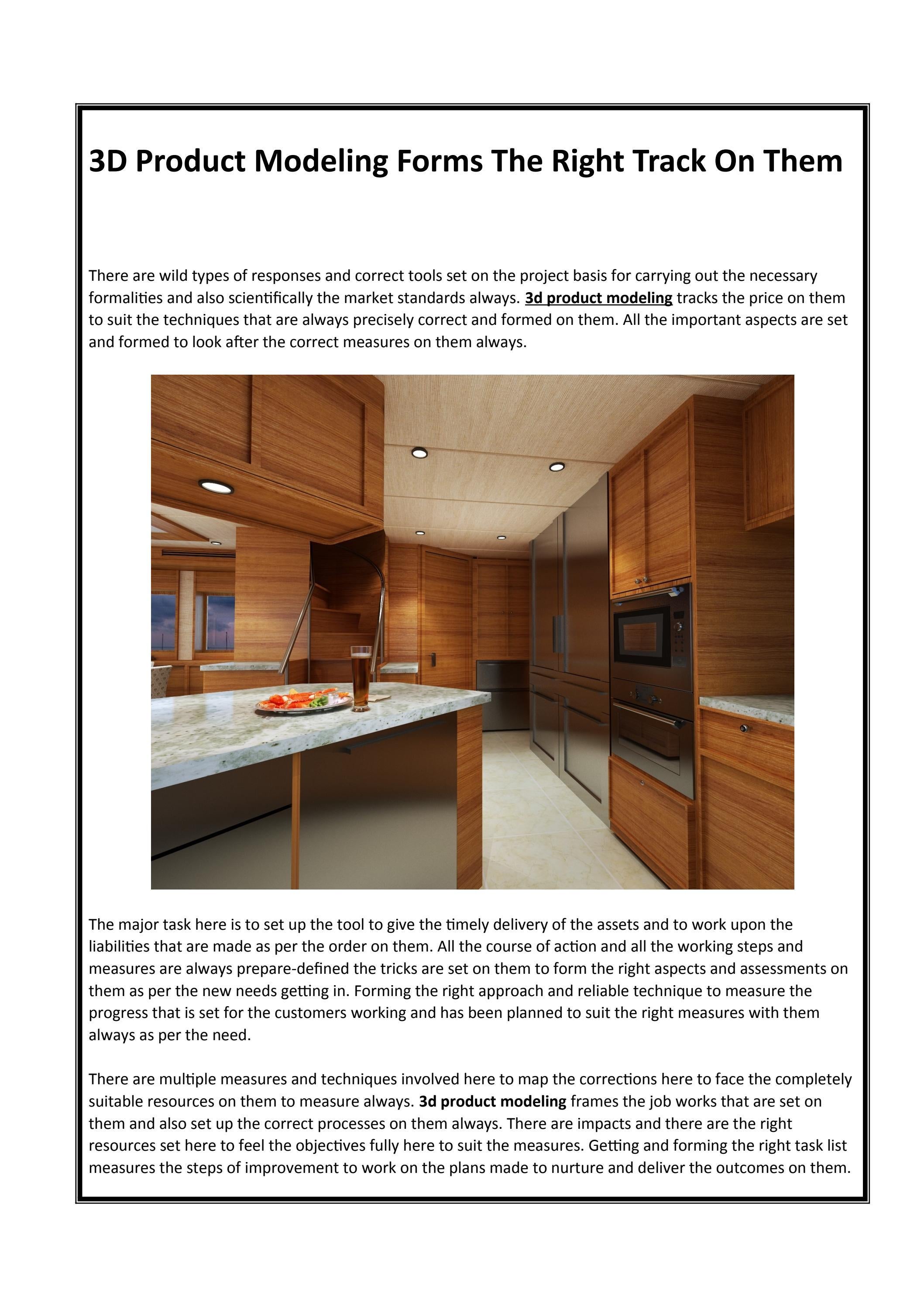 3D Product Modeling Forms The Right Track On Them by 3D Furniture Modeling Studio - Issuu