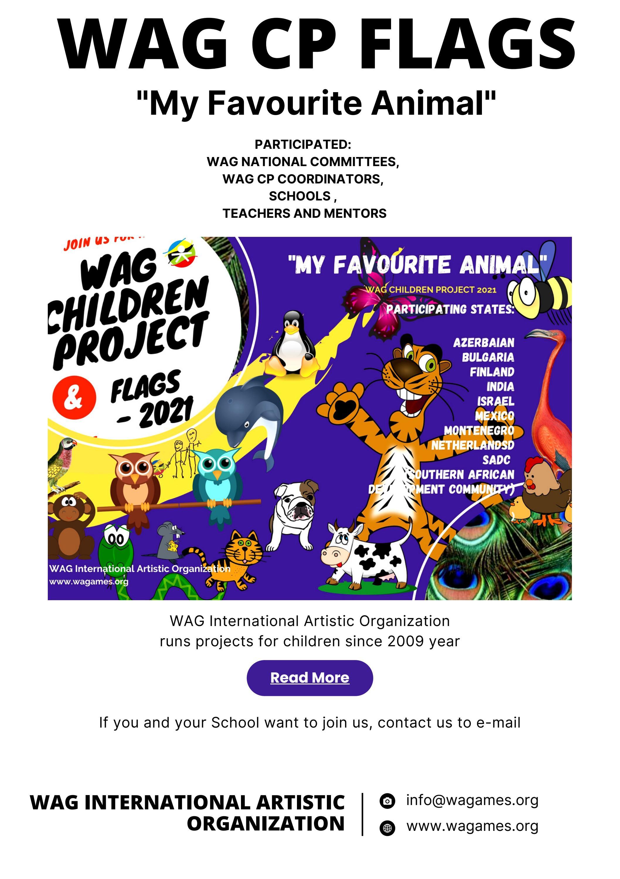 WAG CP Flags "My Favourite Animal" by World Art Games - Issuu