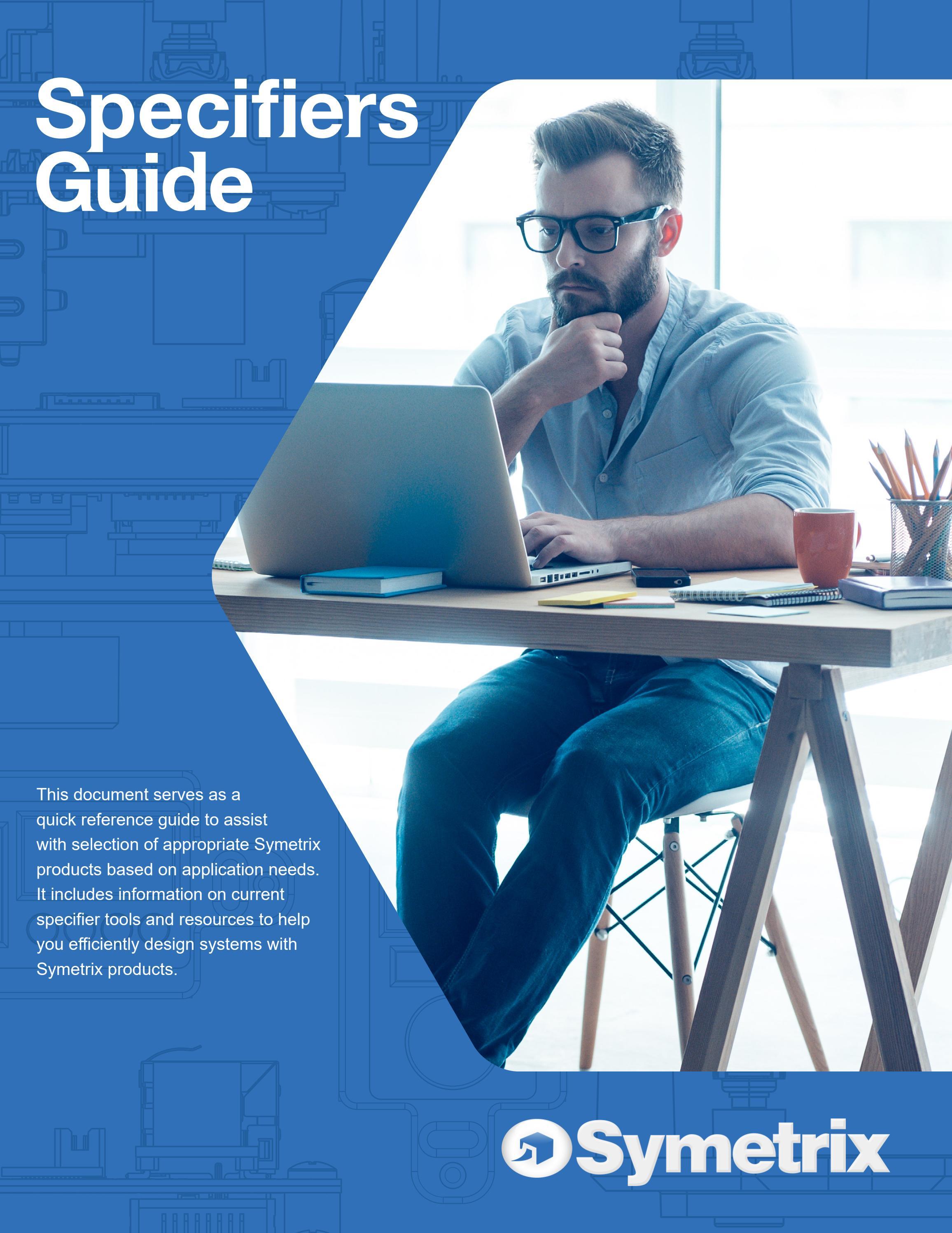 Symetrix Specifiers Guide by Symetrix, Inc. AV & System Control ...