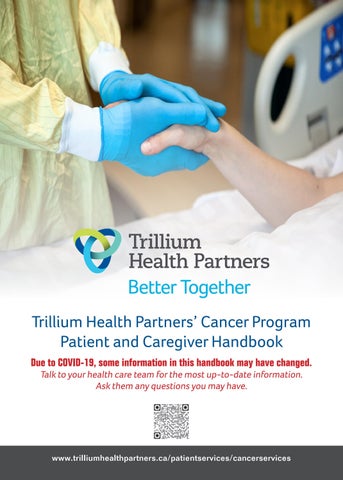 Trillium Health Partners Cancer Program Patient and Caregiver Handbook ...