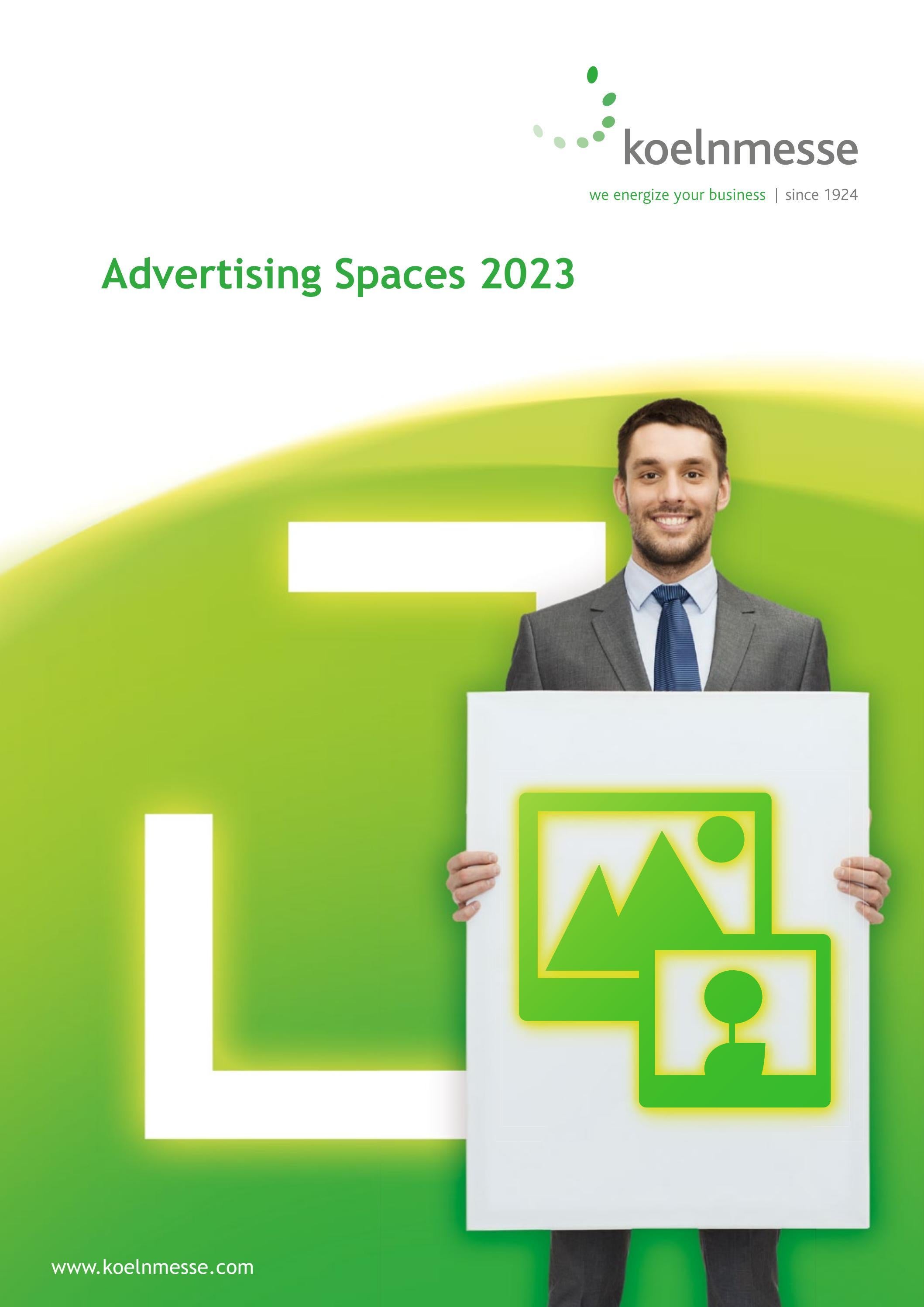 Advertising Spaces 2023 EN by Koelnmesse by Koelnmesse GmbH - Issuu