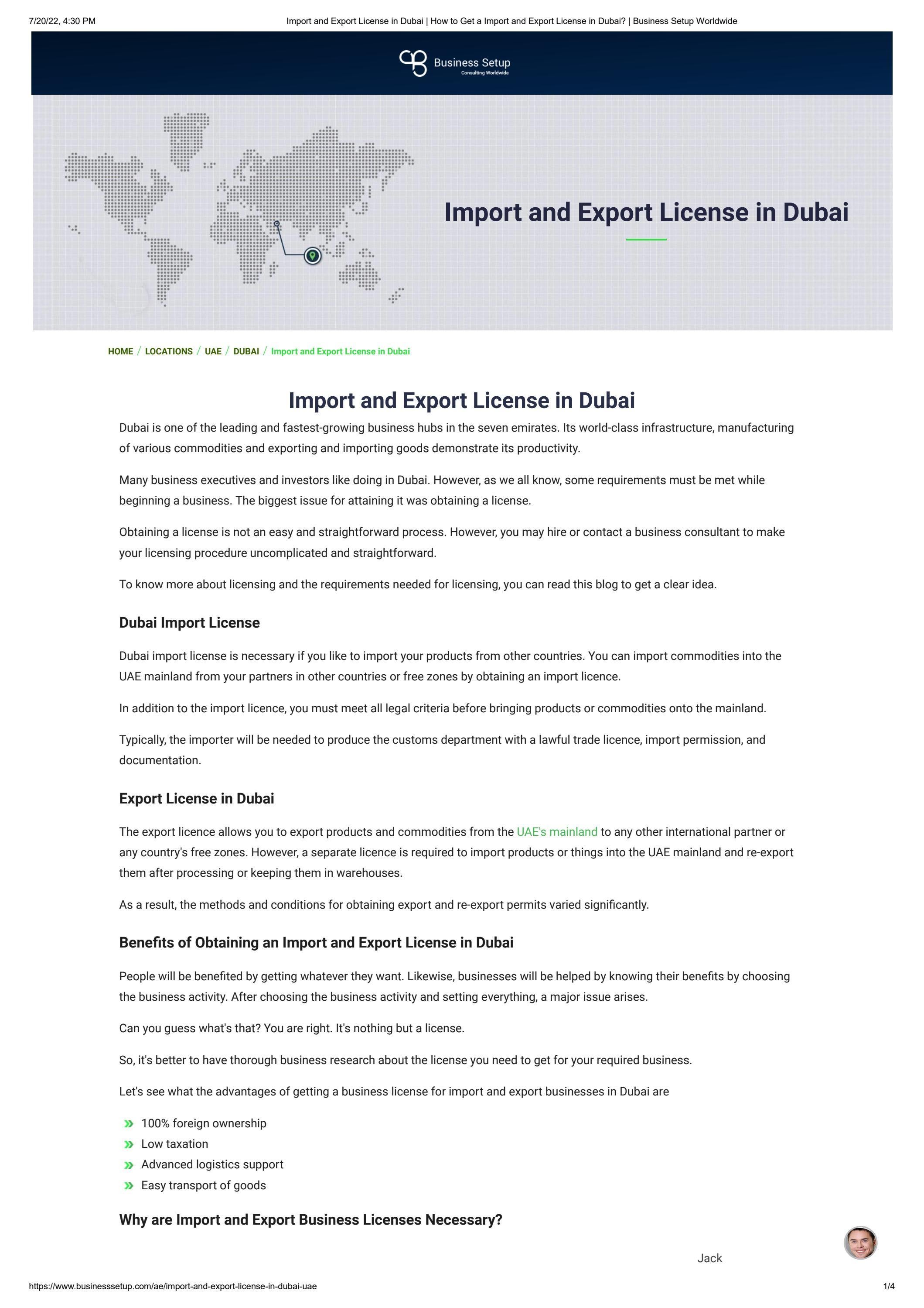 Easy Way Of Obtaining Import and Export License in Dubai by BSW ...