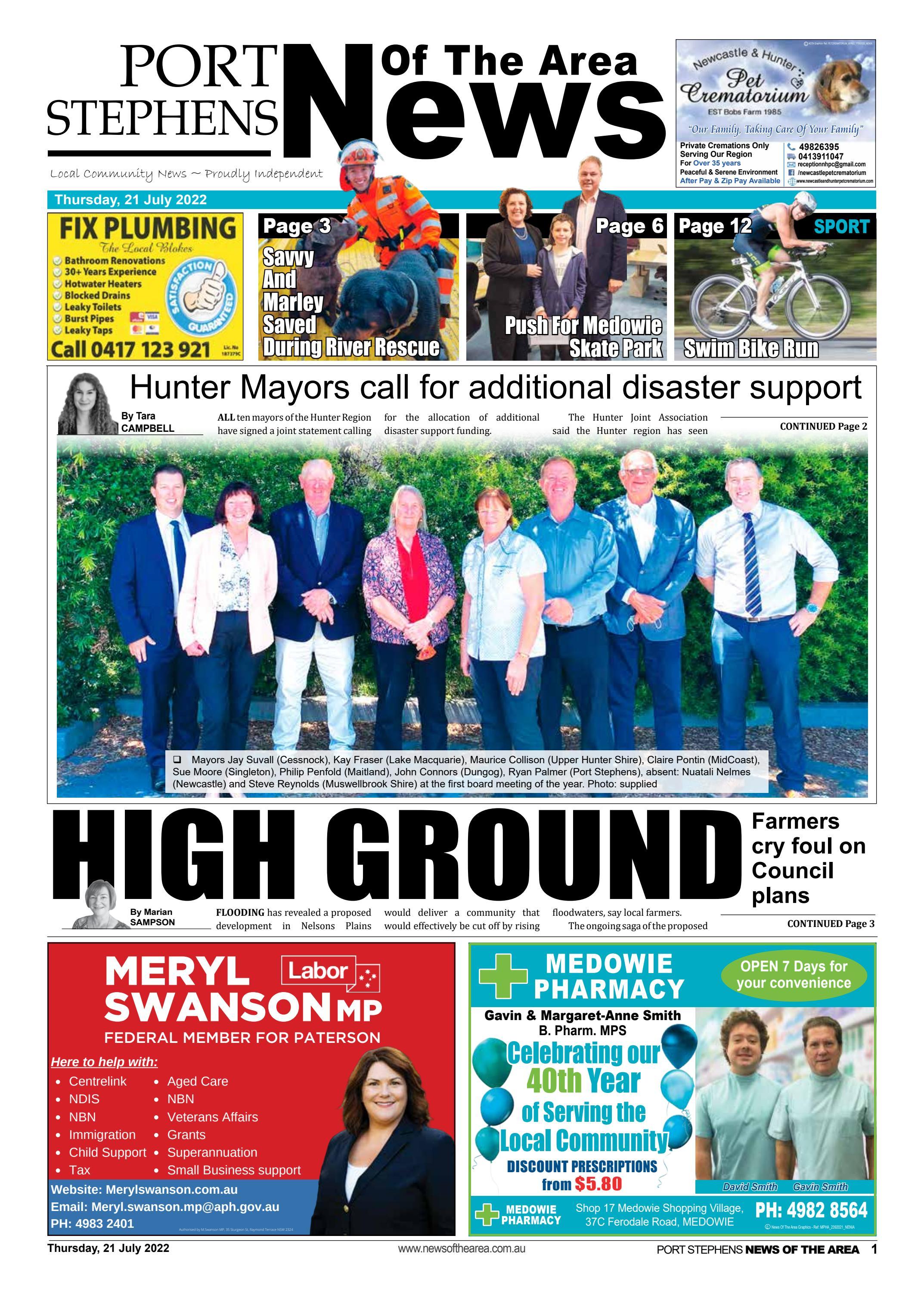 Port Stephens News Of The Area 21 July 2022 by News Of The Area - Issuu