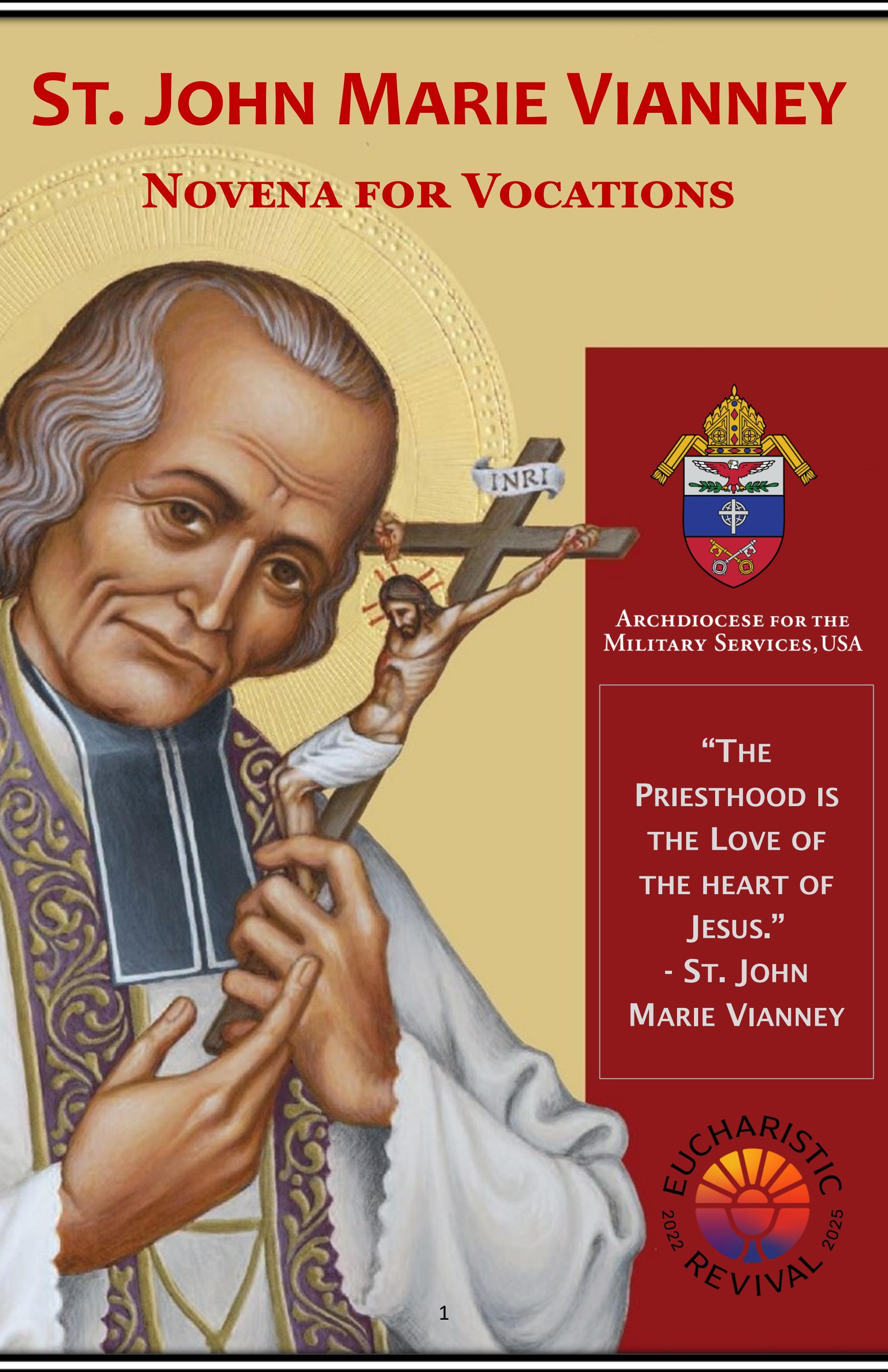 Saint John Marie Vianney Novena for Vocations by Archdiocese for the ...
