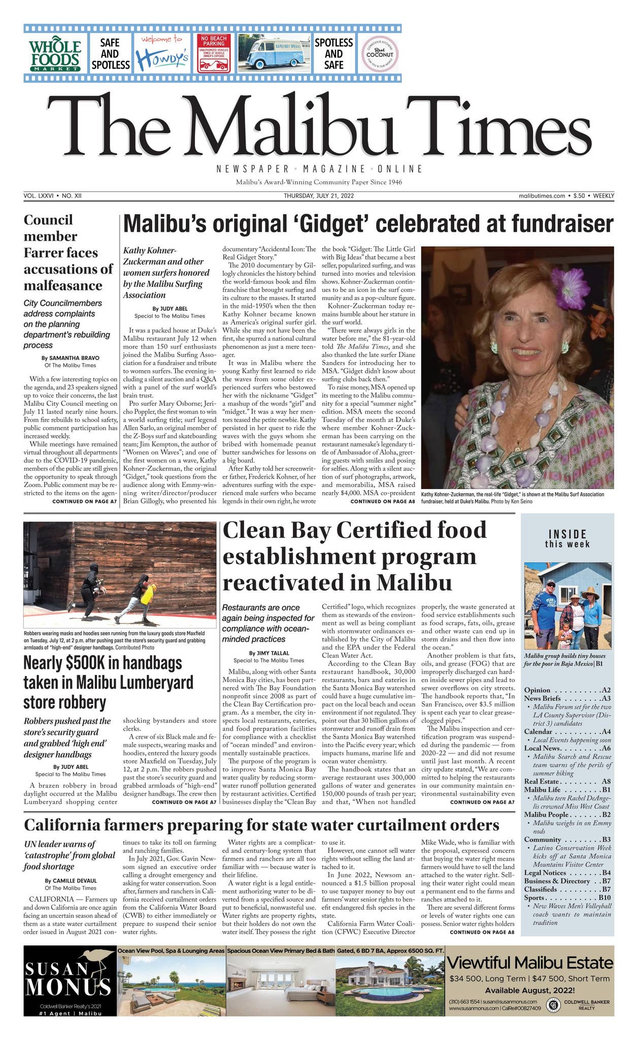 The Malibu Times • July 21, 2022 by 13 Stars Media - Issuu