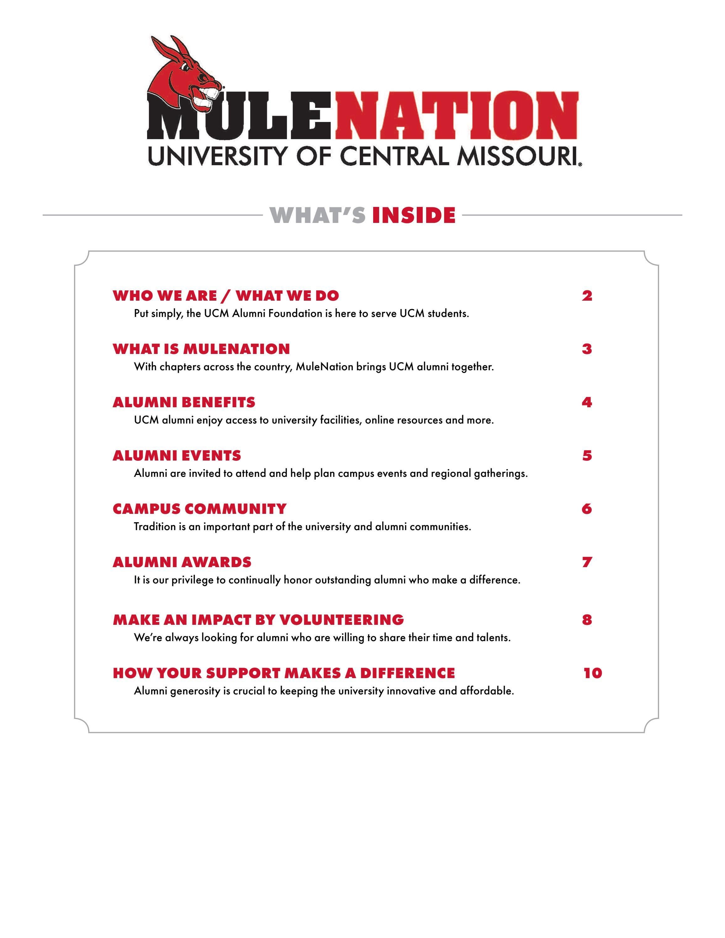 Meet the UCM Alumni Foundation by University of Central Missouri - Issuu