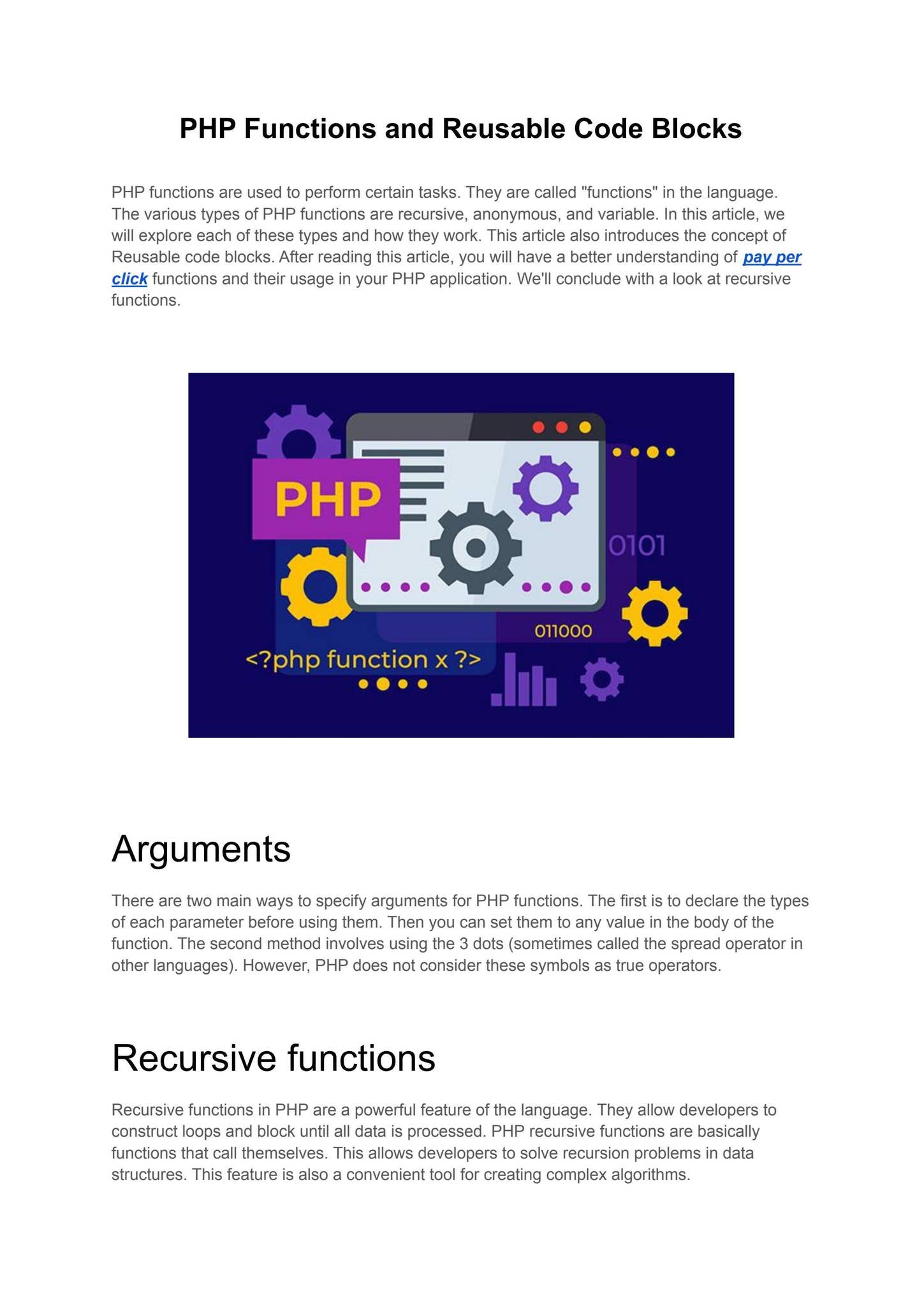 Php Functions And Reusable Code Blocks By Zac Efron Issuu