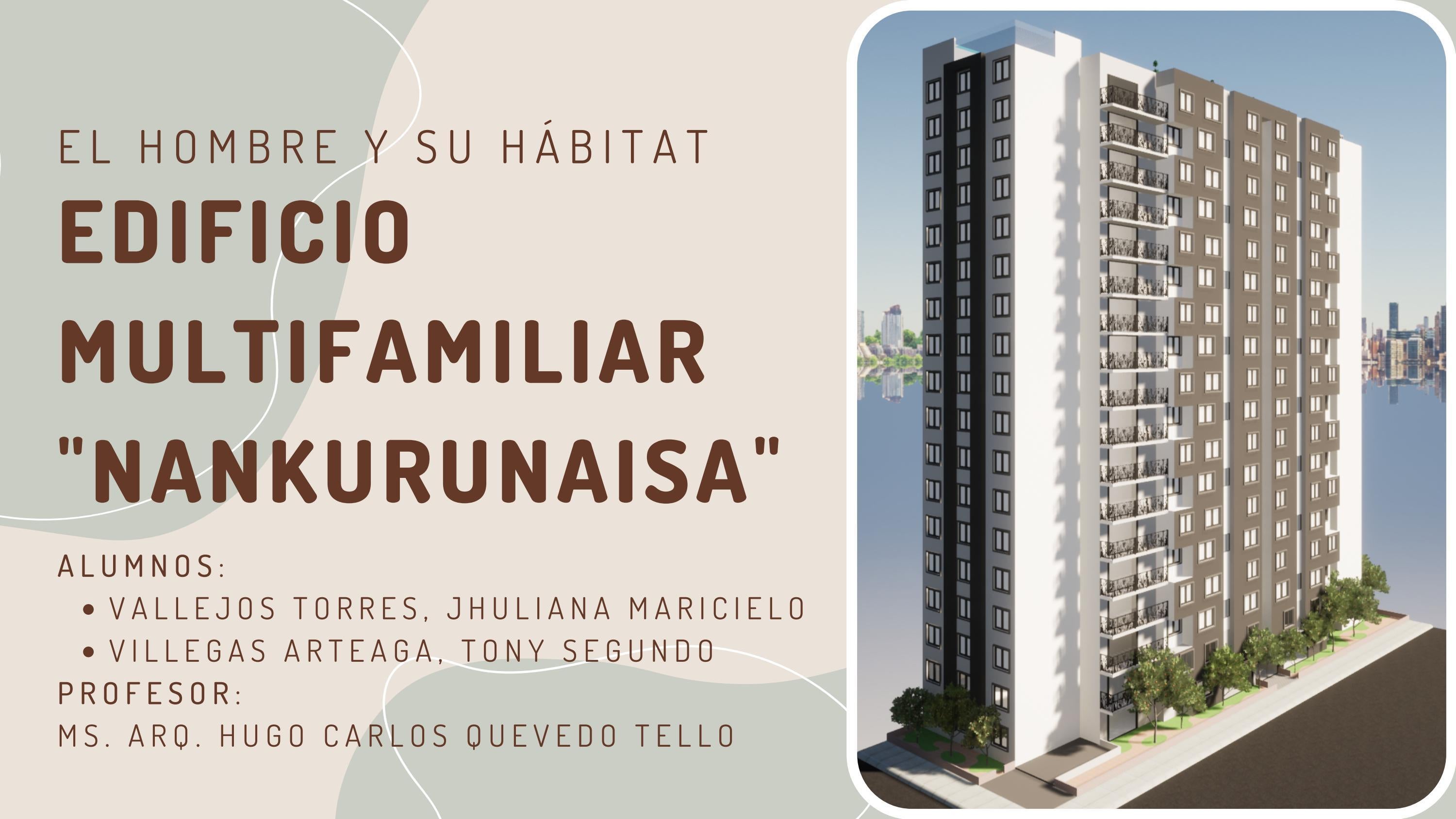 Proyecto de Edificio Multifamiliar "Nankurunaisa" by JHULIANA MARICIELO VALLEJOS TORRES - Issuu