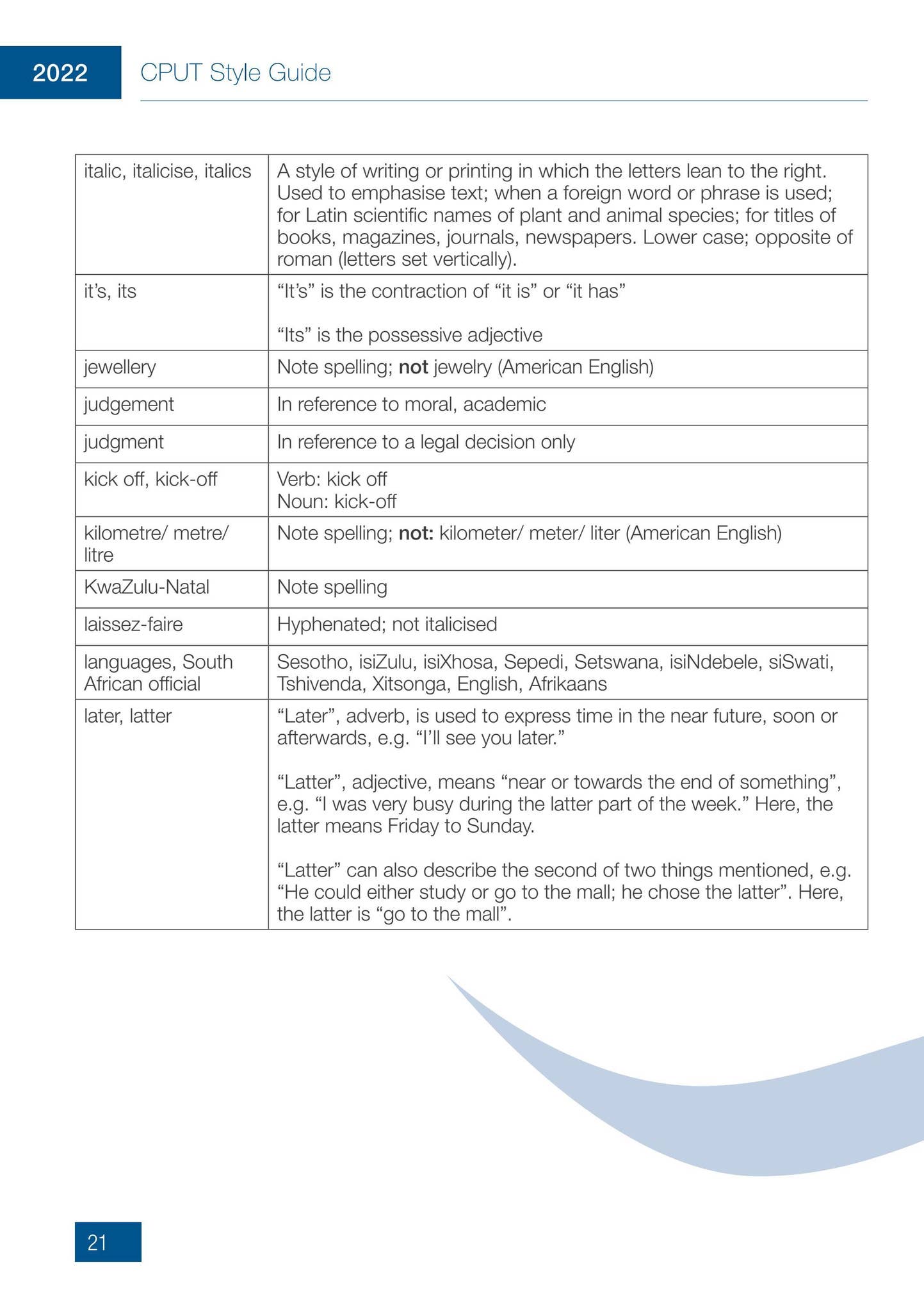 CPUT Style Guide by Cape Peninsula University of Technology - Issuu