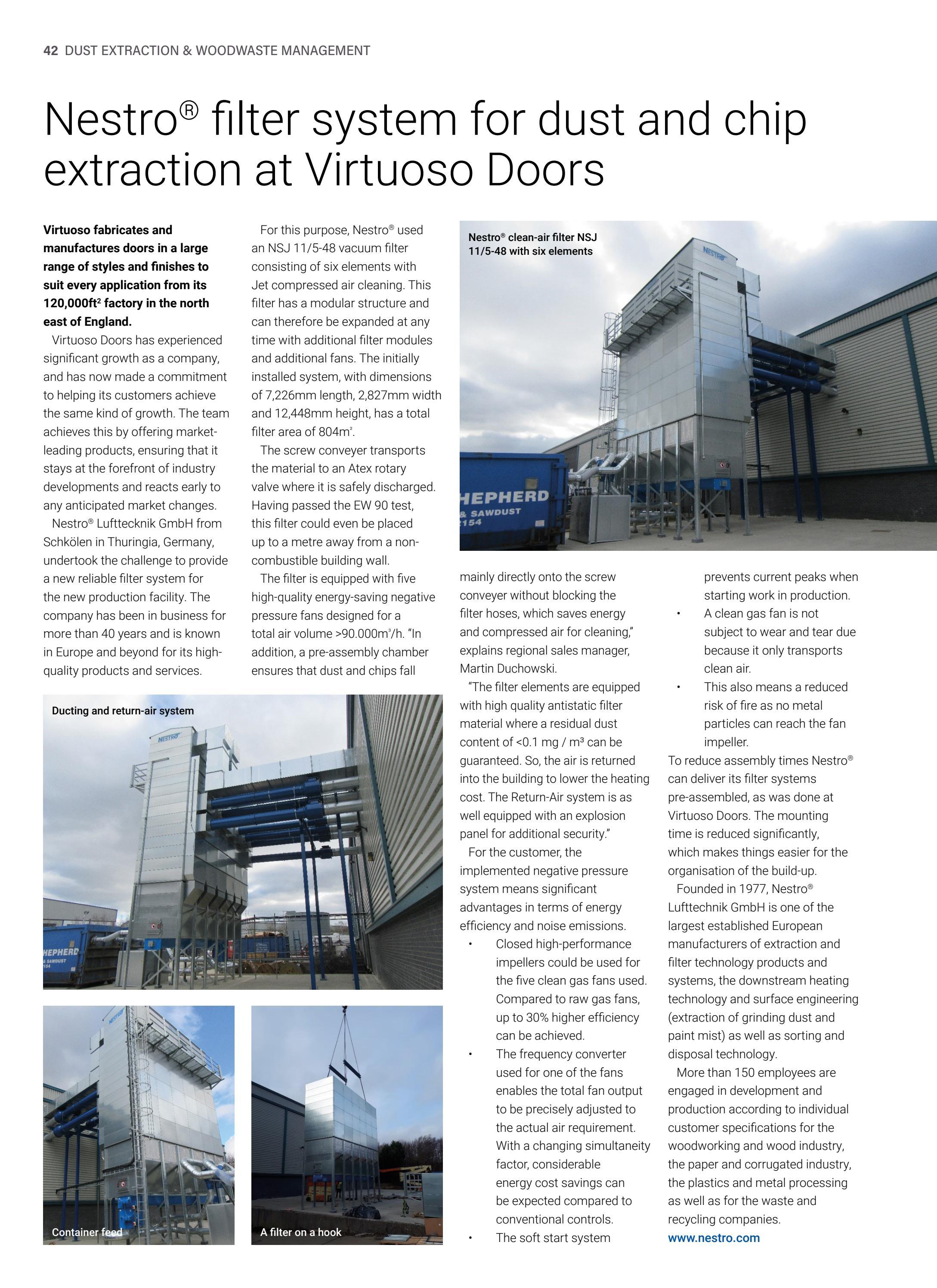 Nestro Filter System at Virtuoso Doors (EN) by NESTRO Lufttechnik GmbH ...