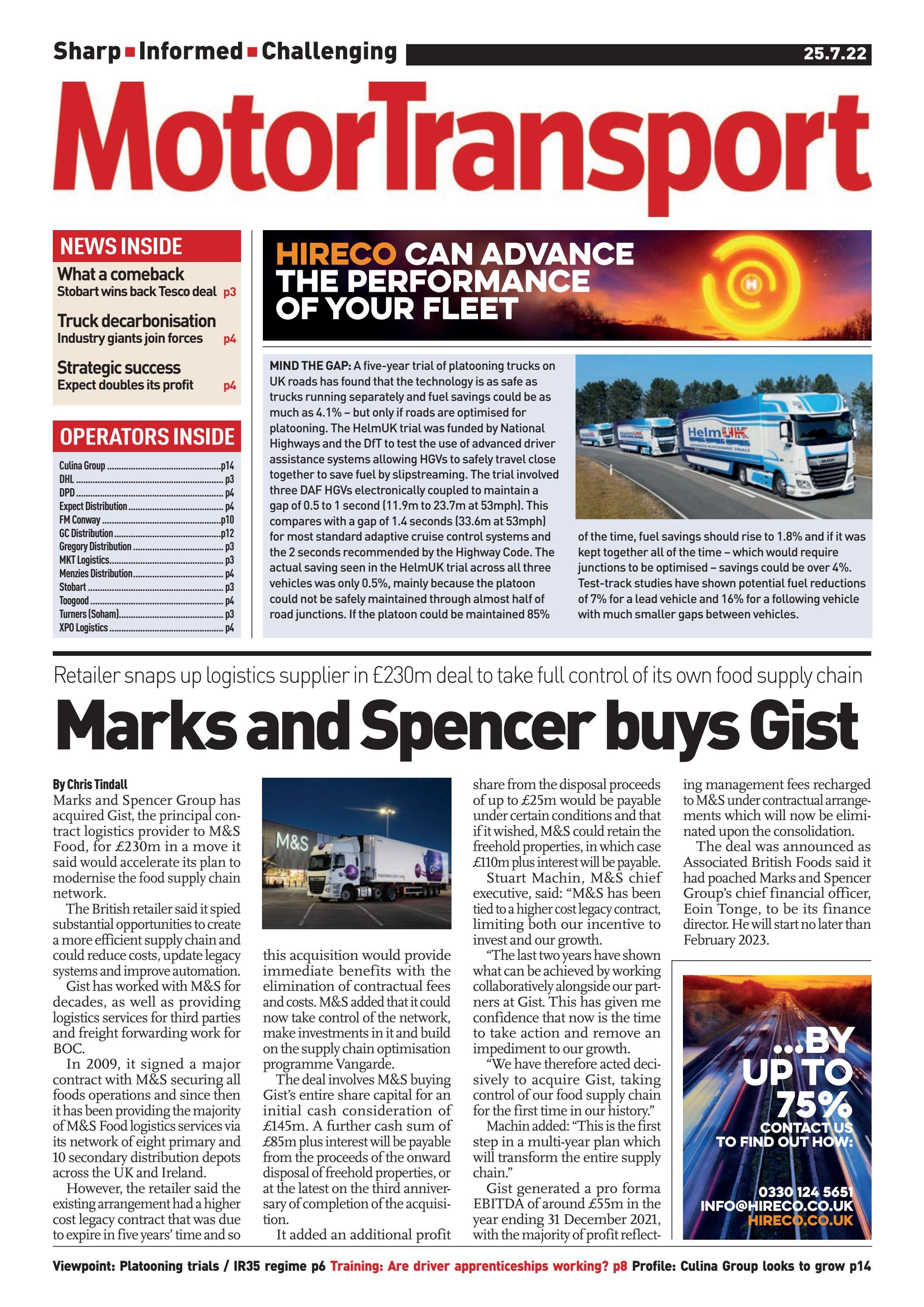 Motor Transport 25 July 2022 by Motor Transport - Issuu